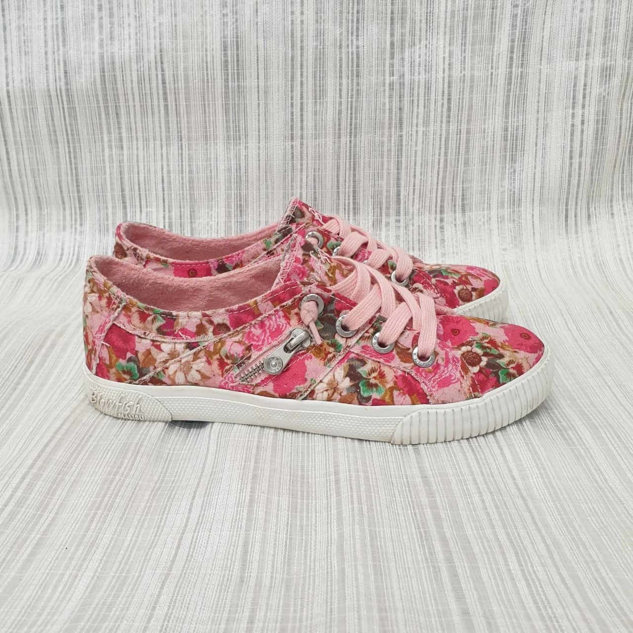 Blowfish Marabou Super Pretty Desert Pink Blooms Slip On Sneaker Style ...