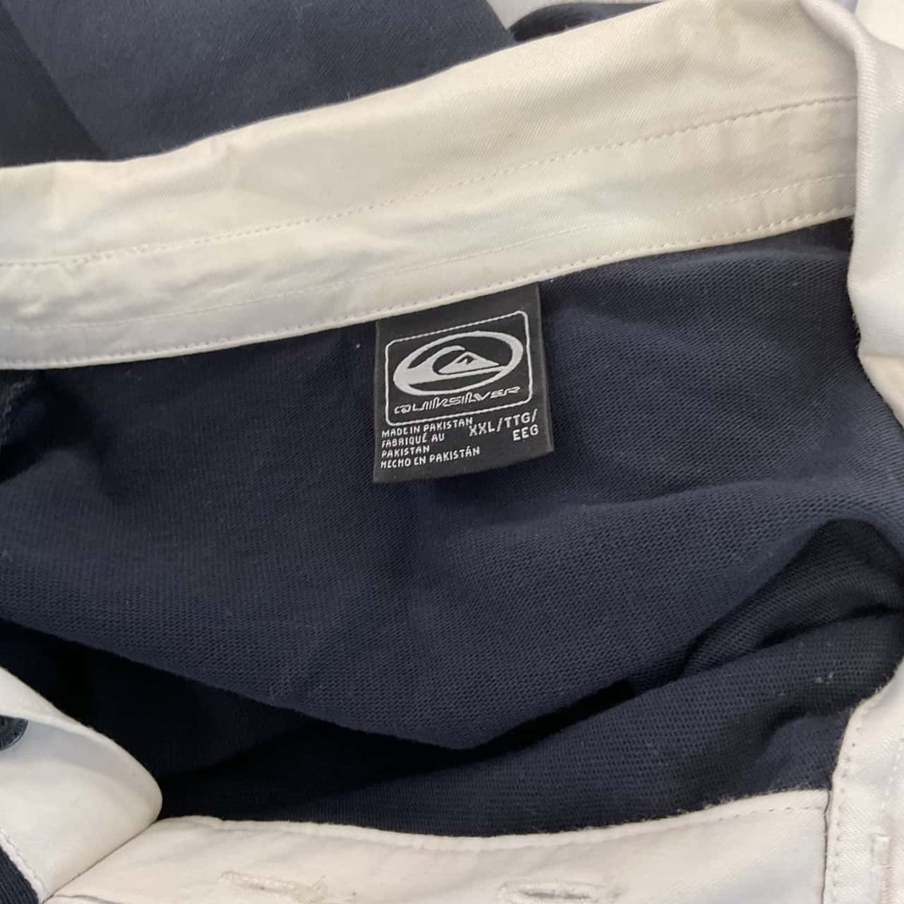 Quicksilver Mens Size XXL Long Sleeve Shirt Blue