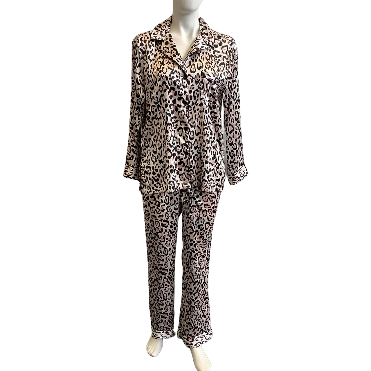 Victoria's Secret Women's Size S Satin PJ Set Animal print (s)