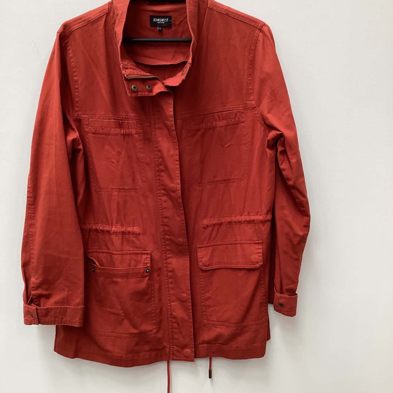 Jeans West Womens Size 12 Front Zipper Orange (s)