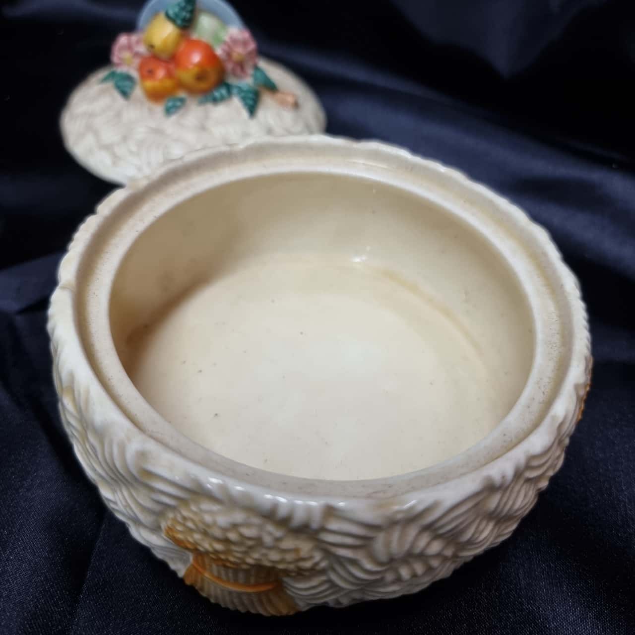 Vintage Clarice Cliff, Celtic Harvest Preserve Jam Pot, Newport Pottery ...