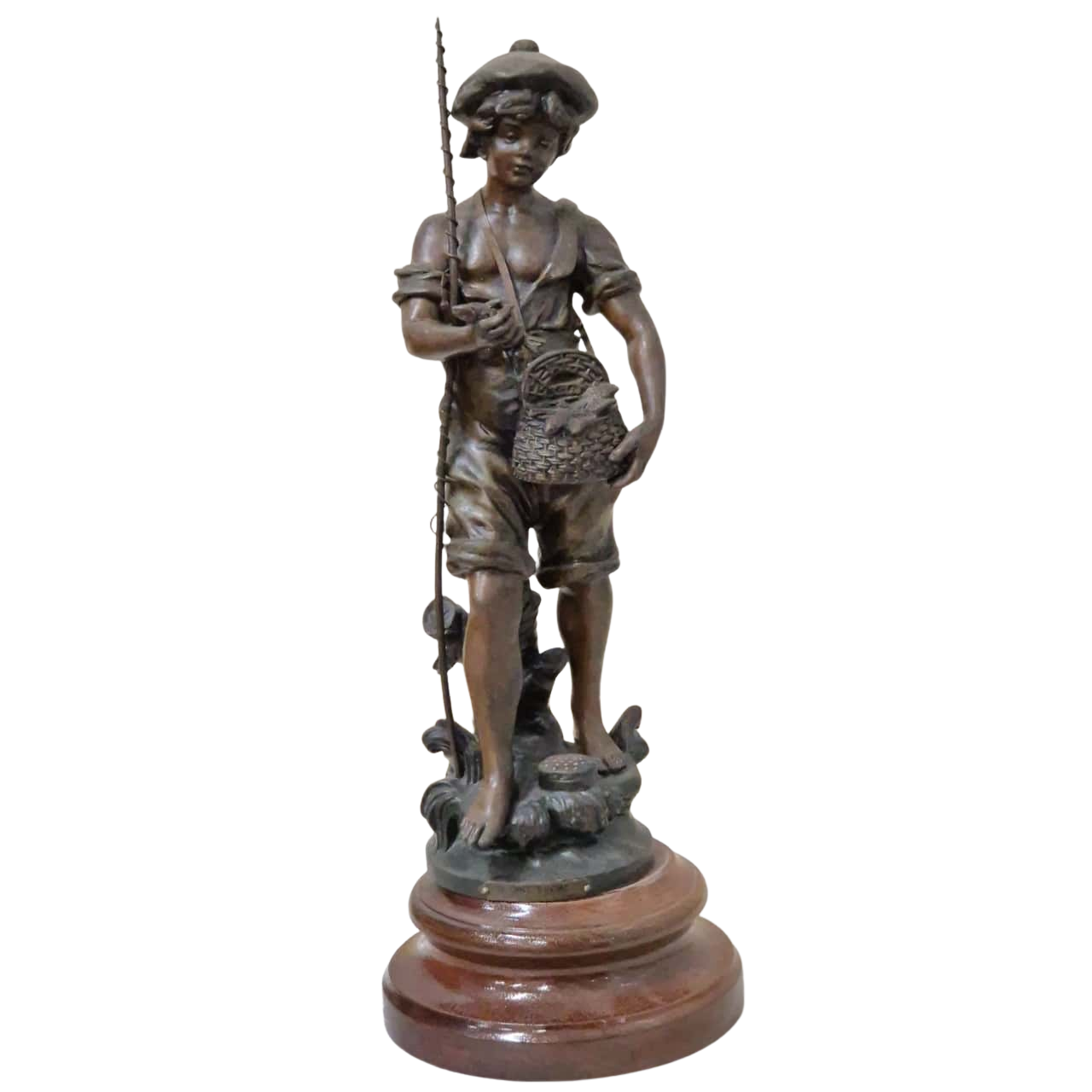 Boy With Fish Statue(s)