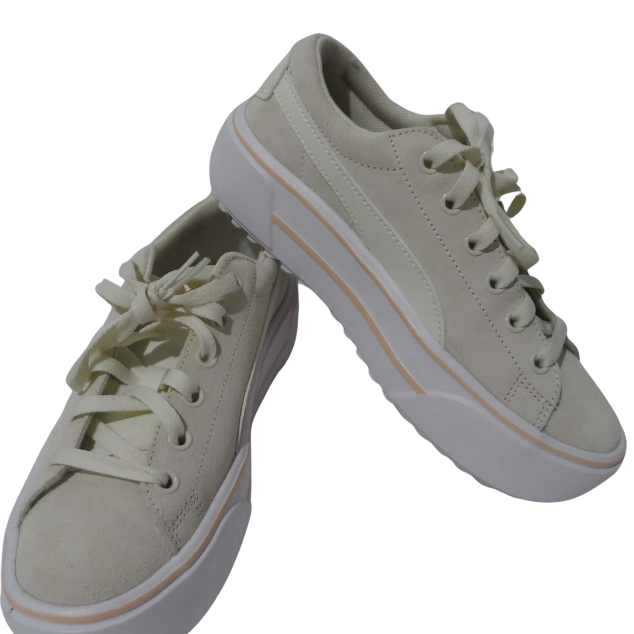 Puma soft foam sneakers Womens Size 6.5 Cream (s)