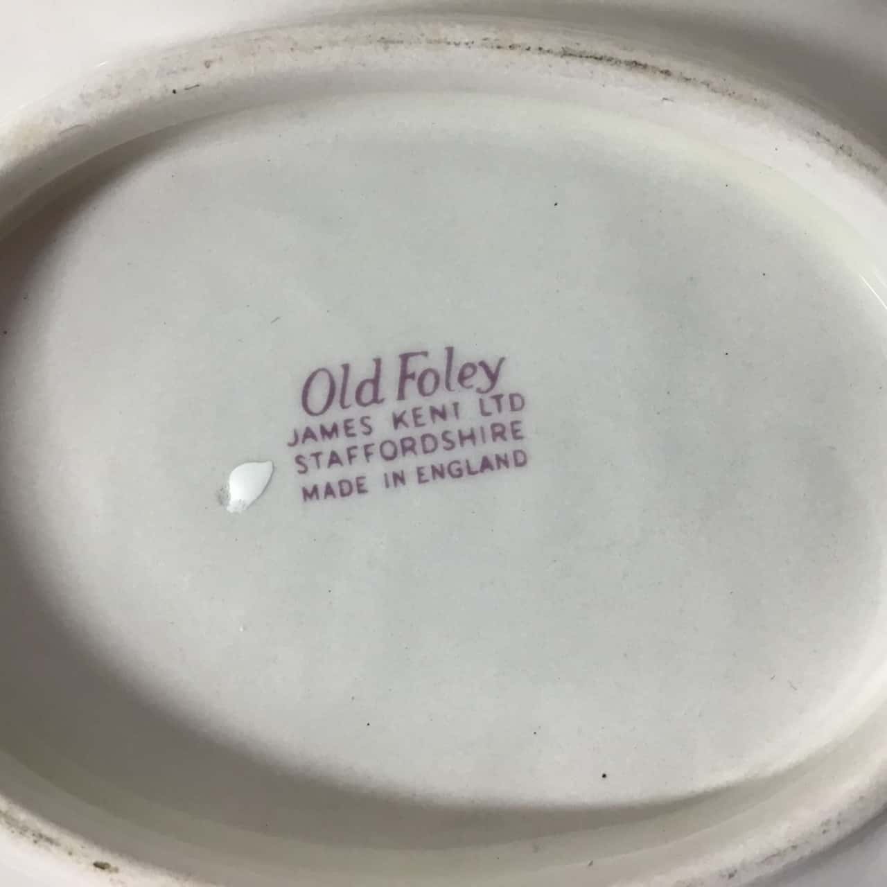 Vintage Old Foley James Kent Ltd Staffordshire Floral Scalloped Edge ...