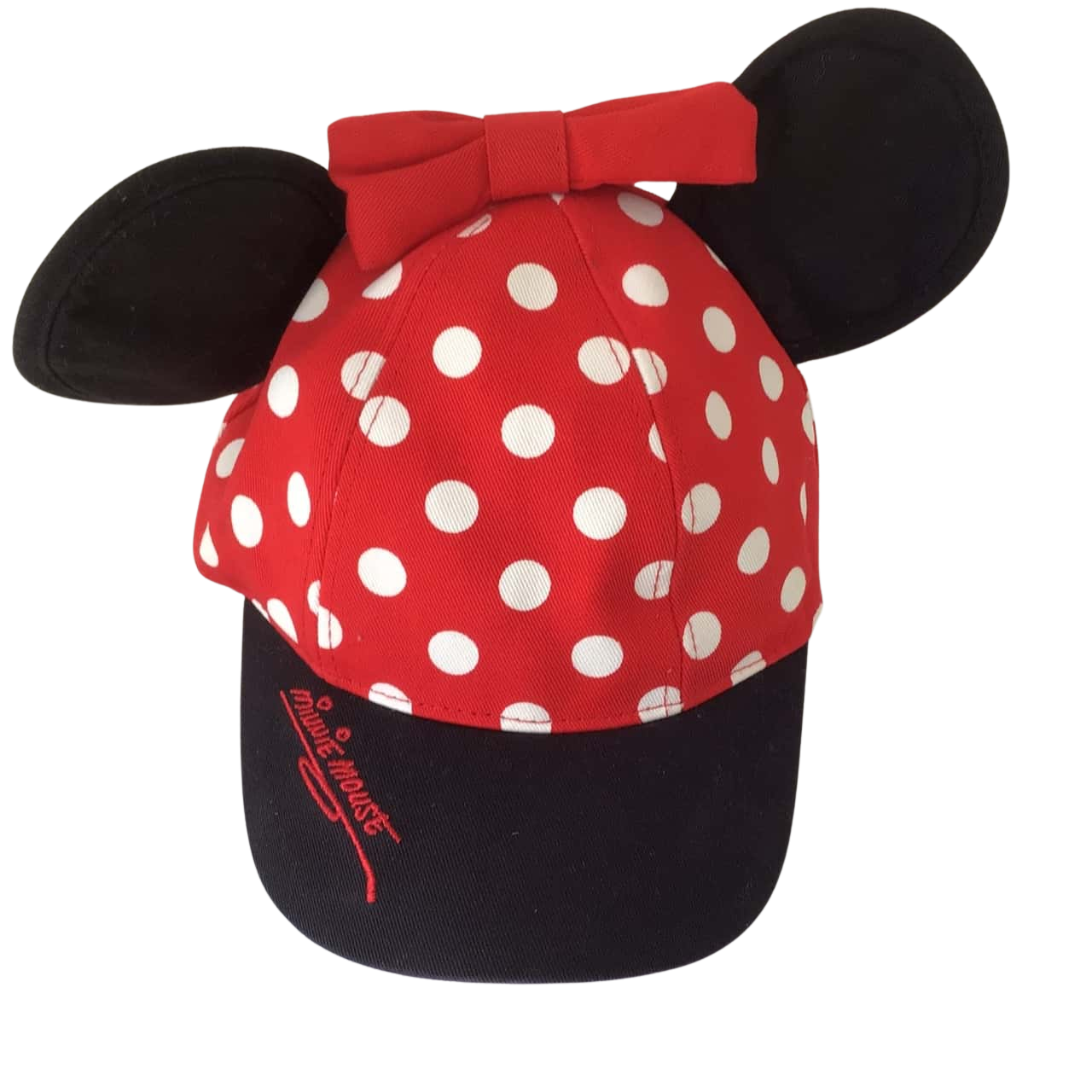 Disney Kids Black / Polka Dot / Red / White Minnie Mouse Cap extendable ...
