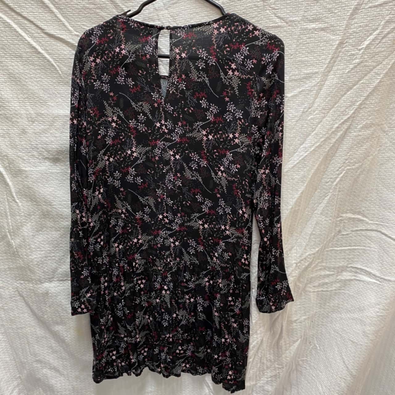 Decjuba Womens Size 8 Midi Dress Black / Pink