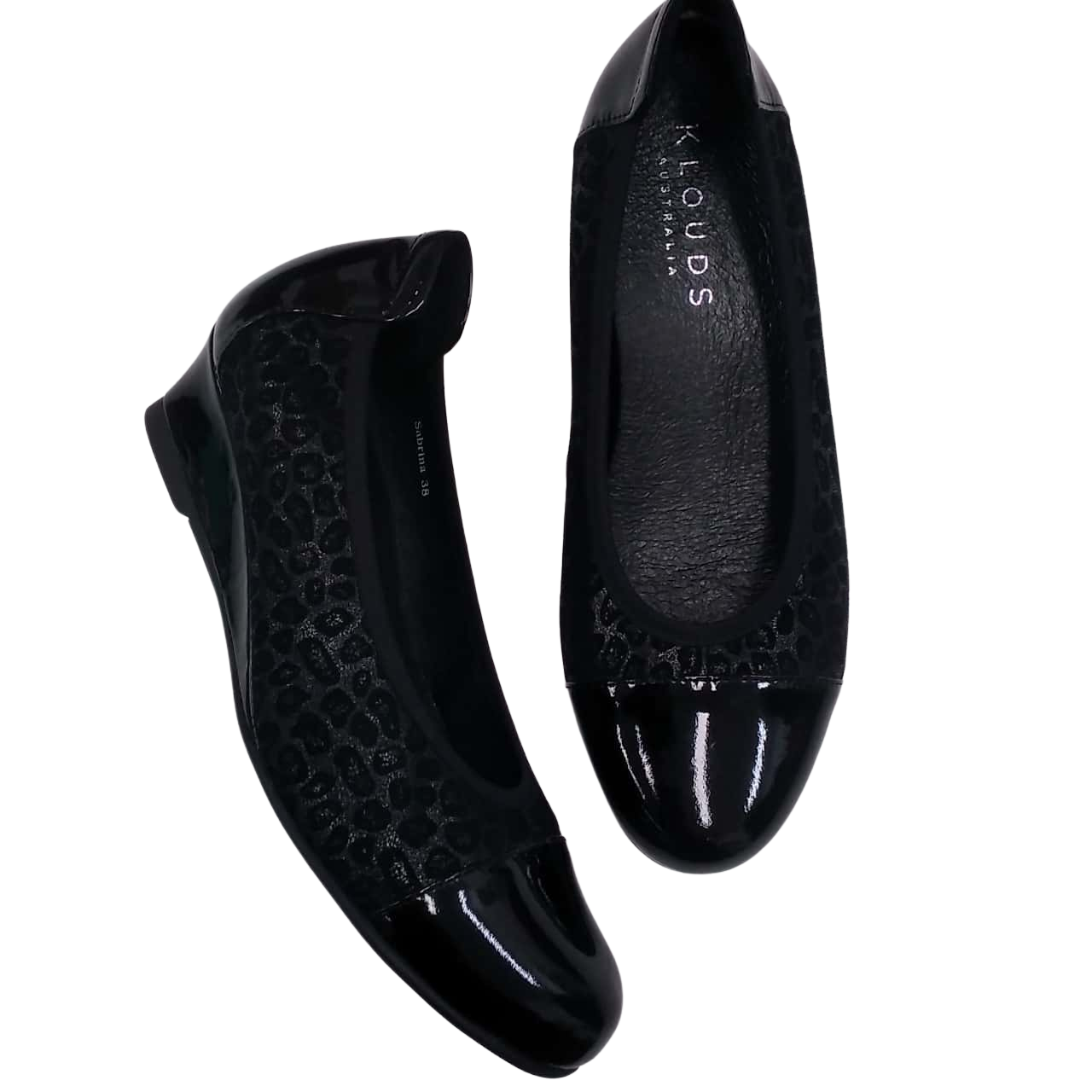 Klouds Womens AU 7 Black Sabrina Low Wedge Shoes (338)(s)