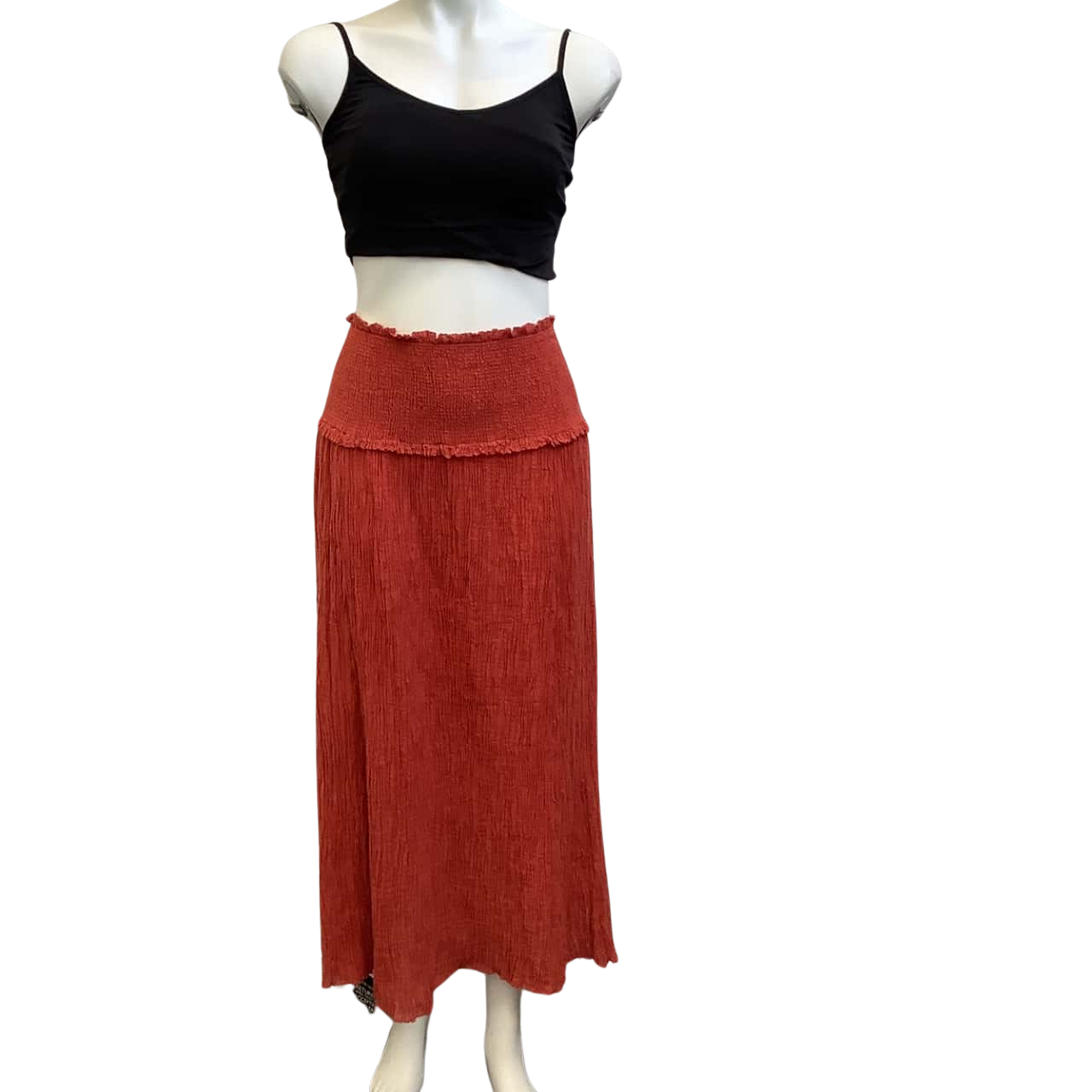 Brand New Zimmermann Womens Label Size2 AUS 12 Veneto Shirred Skirt Clay(s)