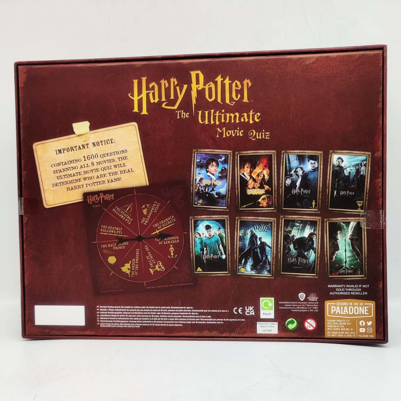 Harry Potter The Ultimate Movie Quiz - 1600 Questions Spanning All 8 ...