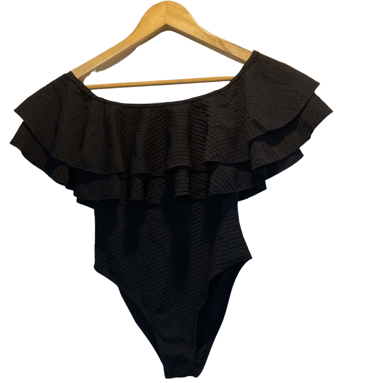 Infamous Swim Womens Size M Black Bathers