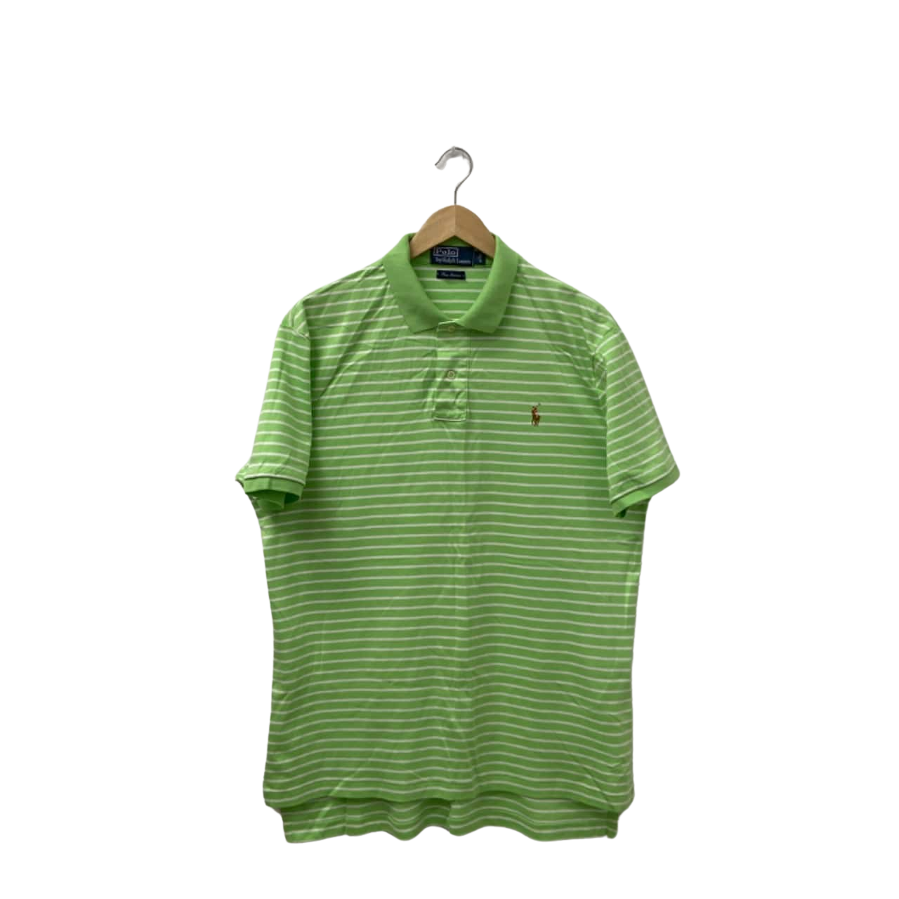 Polo Ralph Lauren Mens Size L Green / Striped Polo Shirt