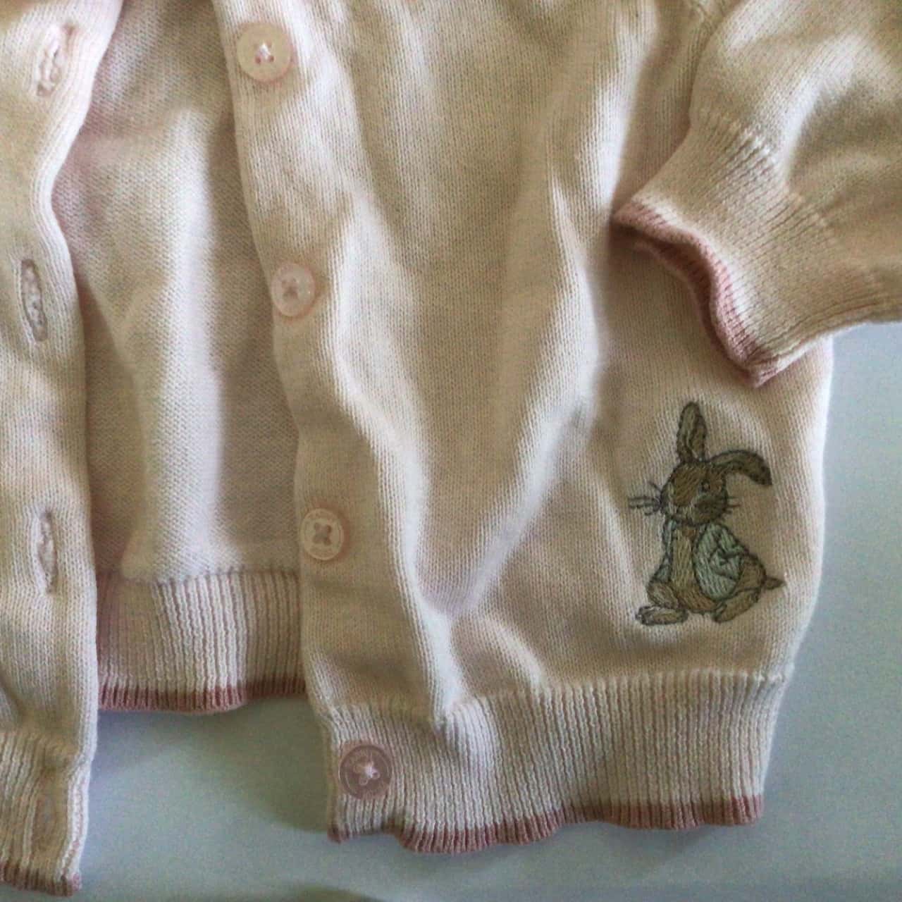 NWOT Super Cute Peter Rabbit Kids 2 Pce Set Pink Dress & Cardigan (s)