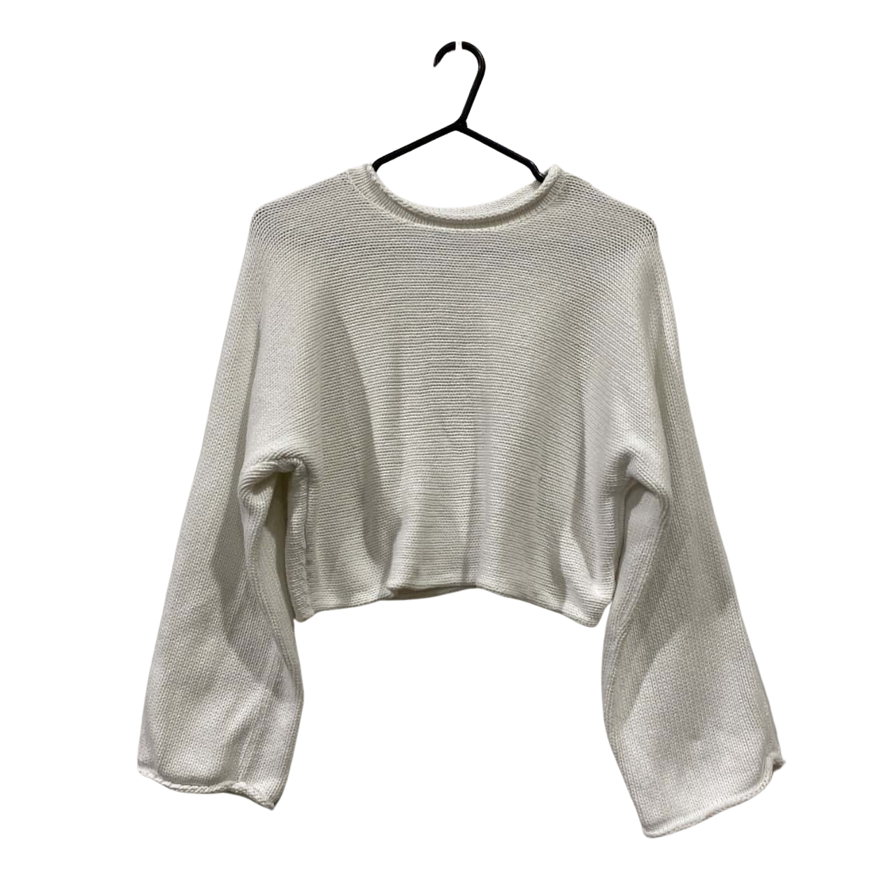 Ghanda Womens Size 8 Long Sleeve Top White (s)