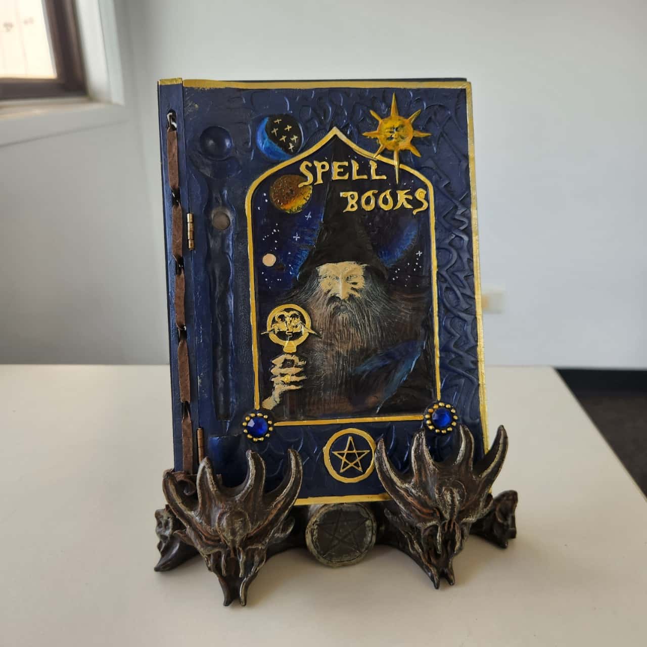 Satanic Daemon Book Stand Holder Goth Metal(s)