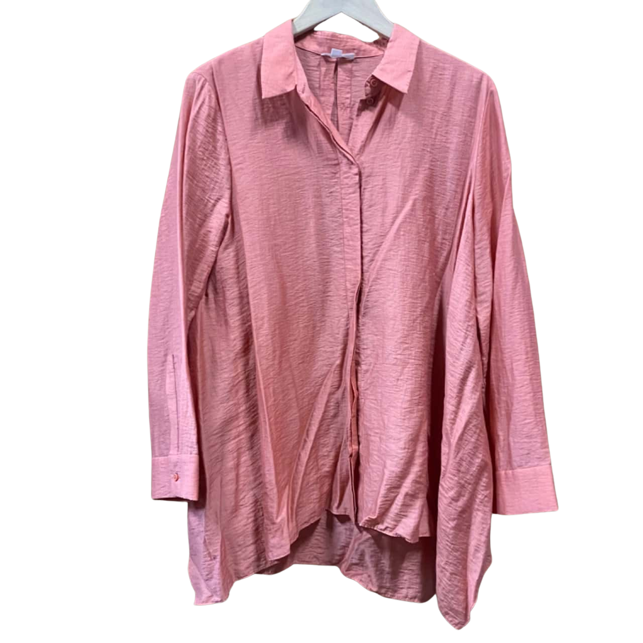 COS Orange Long Sleeve Button Up Shirt Size 44