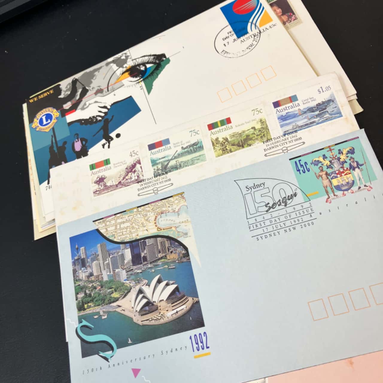 Bulk Lot of Vintage Auspost Stamp Packs + Assorted Envelopes