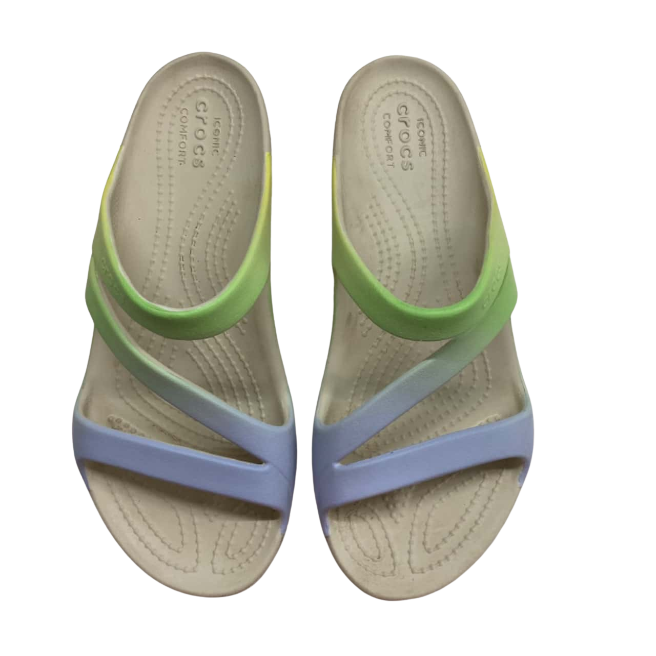 Crocs Womens Size 6 Blue / Green (s)