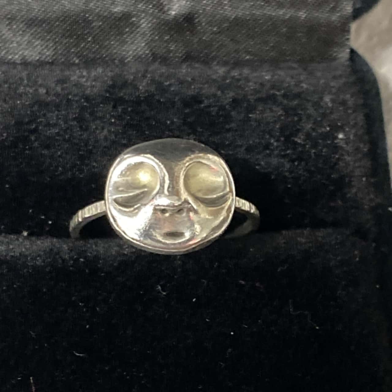 Sterling silver moon goddess ring (s)