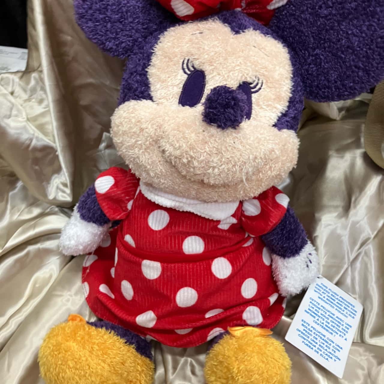 Minne Mouse Weighted Plush Toy Purple