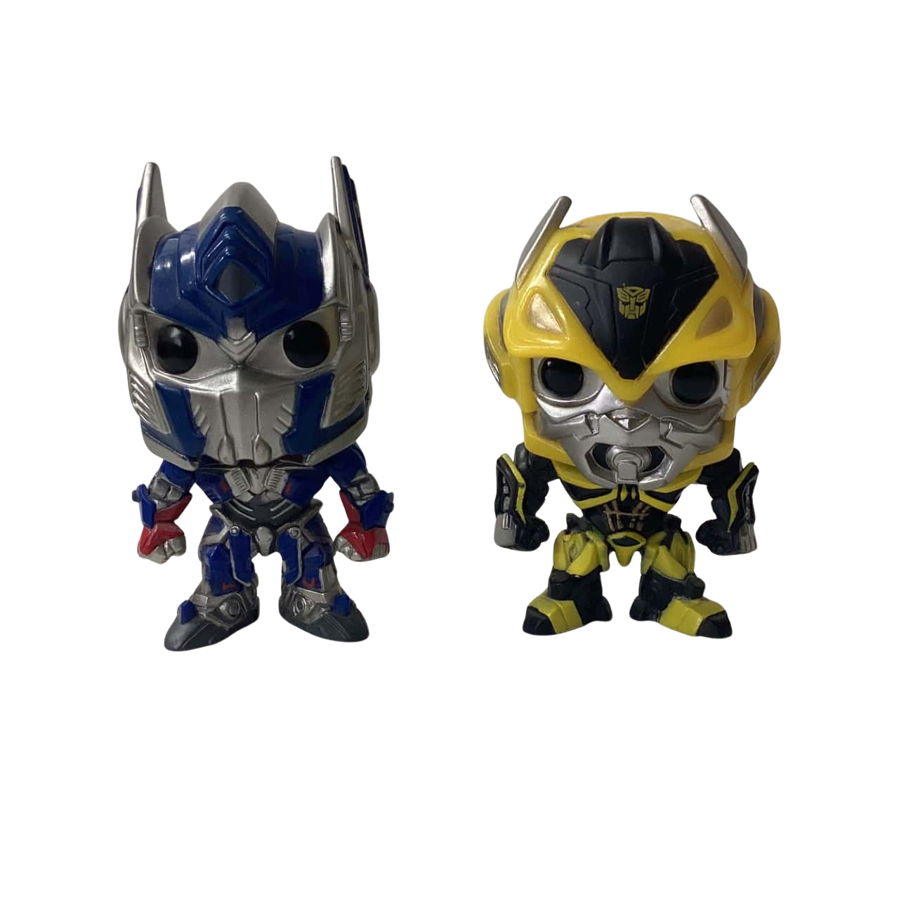 Funko Pop! Bumblebee and Optimus prime vinyl figures