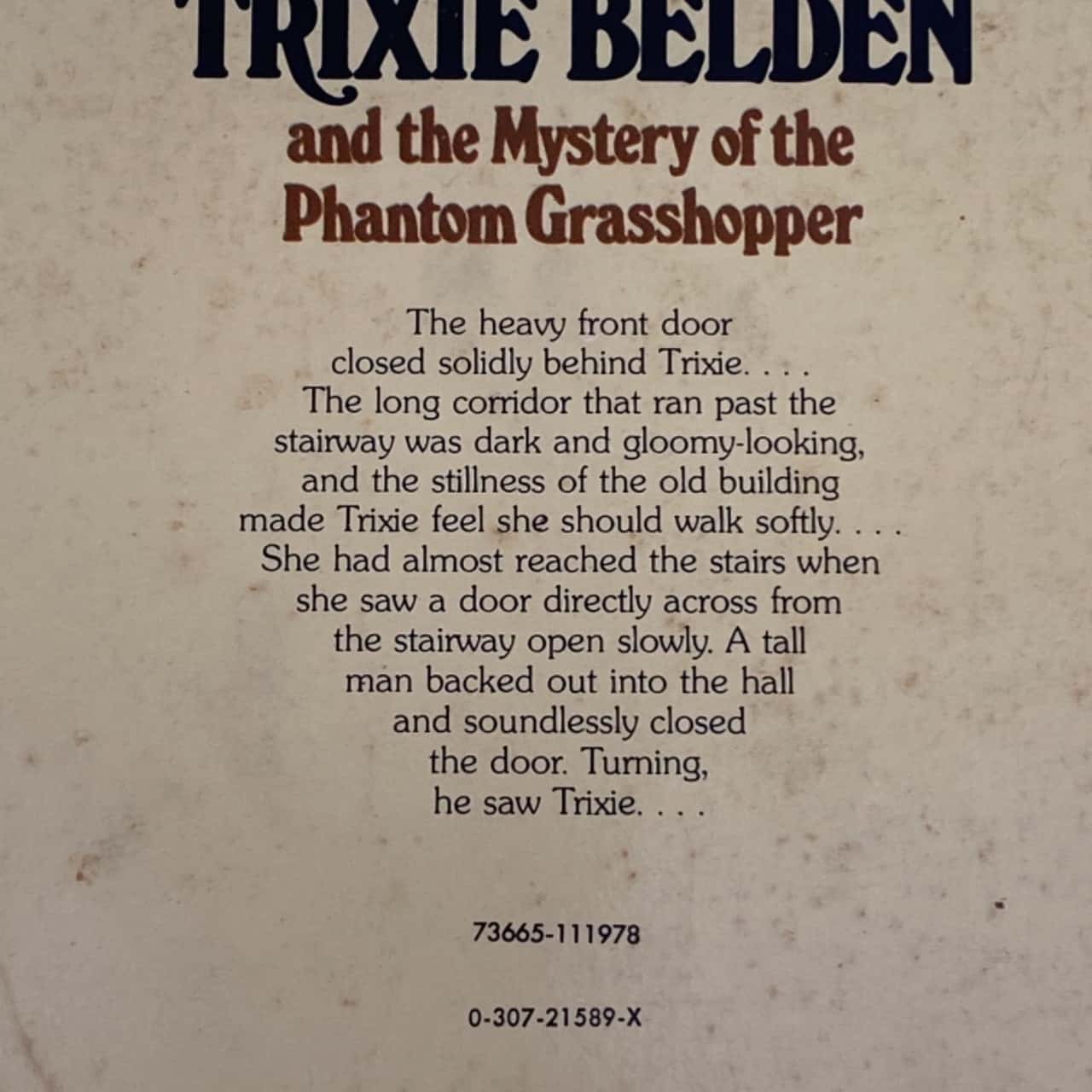 Trixie Belden Book 18 the mystery of the phantom grasshopper (s)