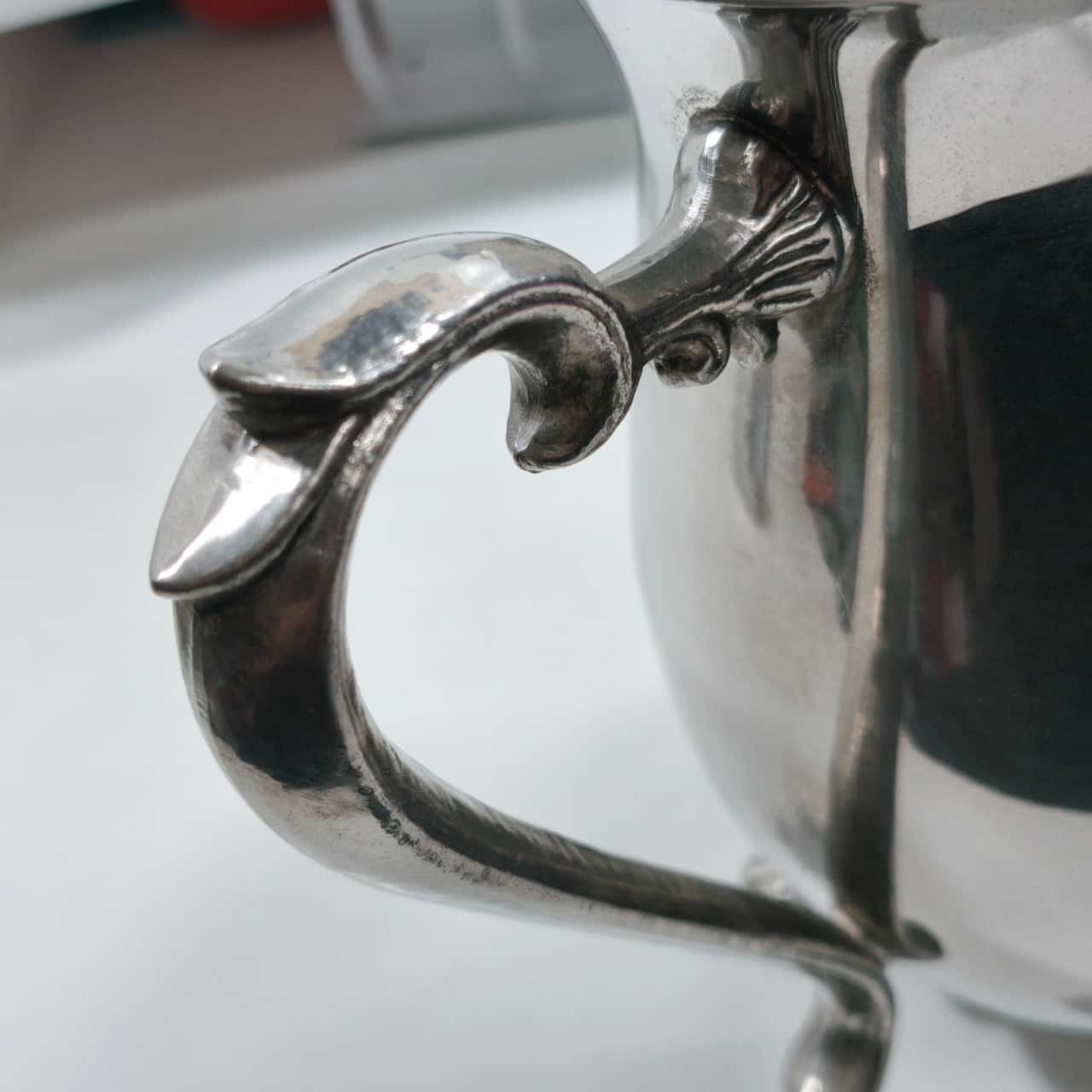 Vintage Silver Plated Water Pitcher Jug Ornate Handled