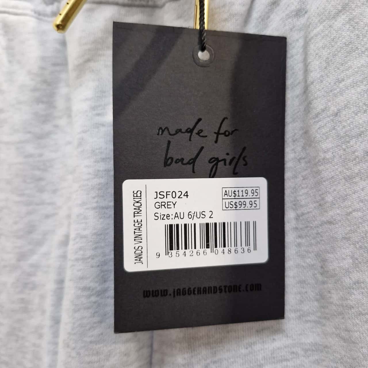 JGR & STN Womens Size 6 Track Pants Grey (s)