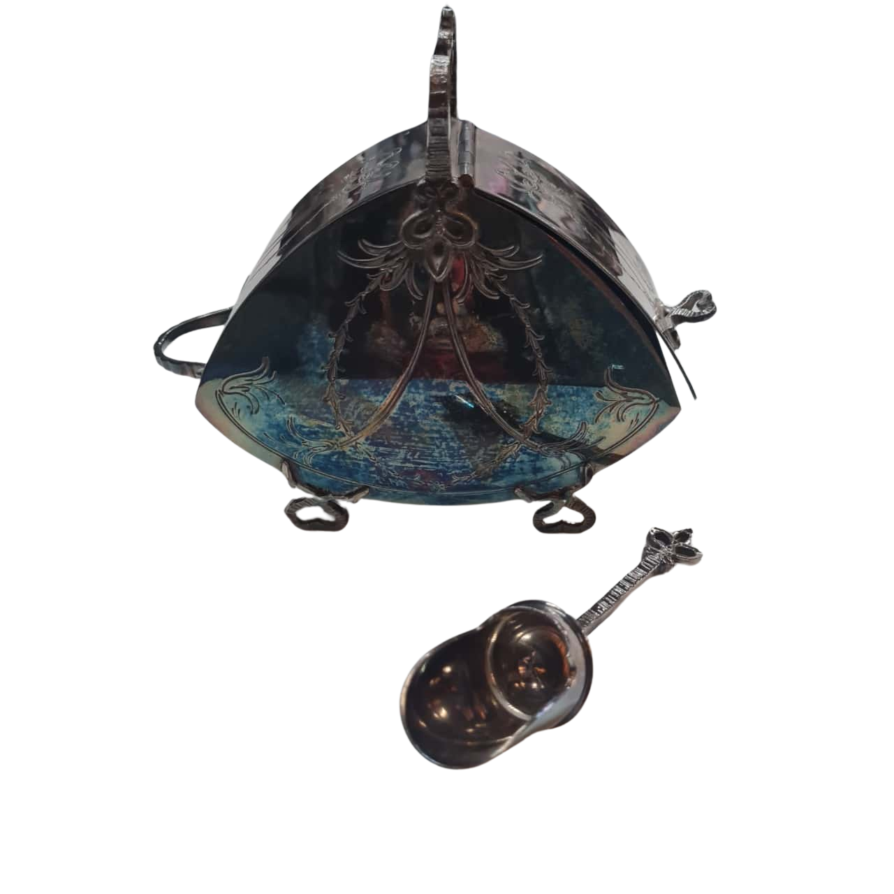 James Dixson & Sons Sugar or Tea Caddy with Spoon(s)