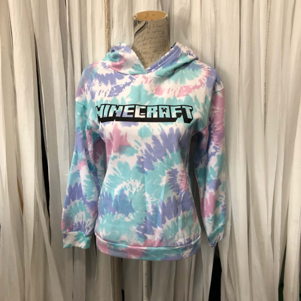 Kids Size 14 Minecraft hoodieJumpers & Cardigans Blue / Pattern / Pink ...