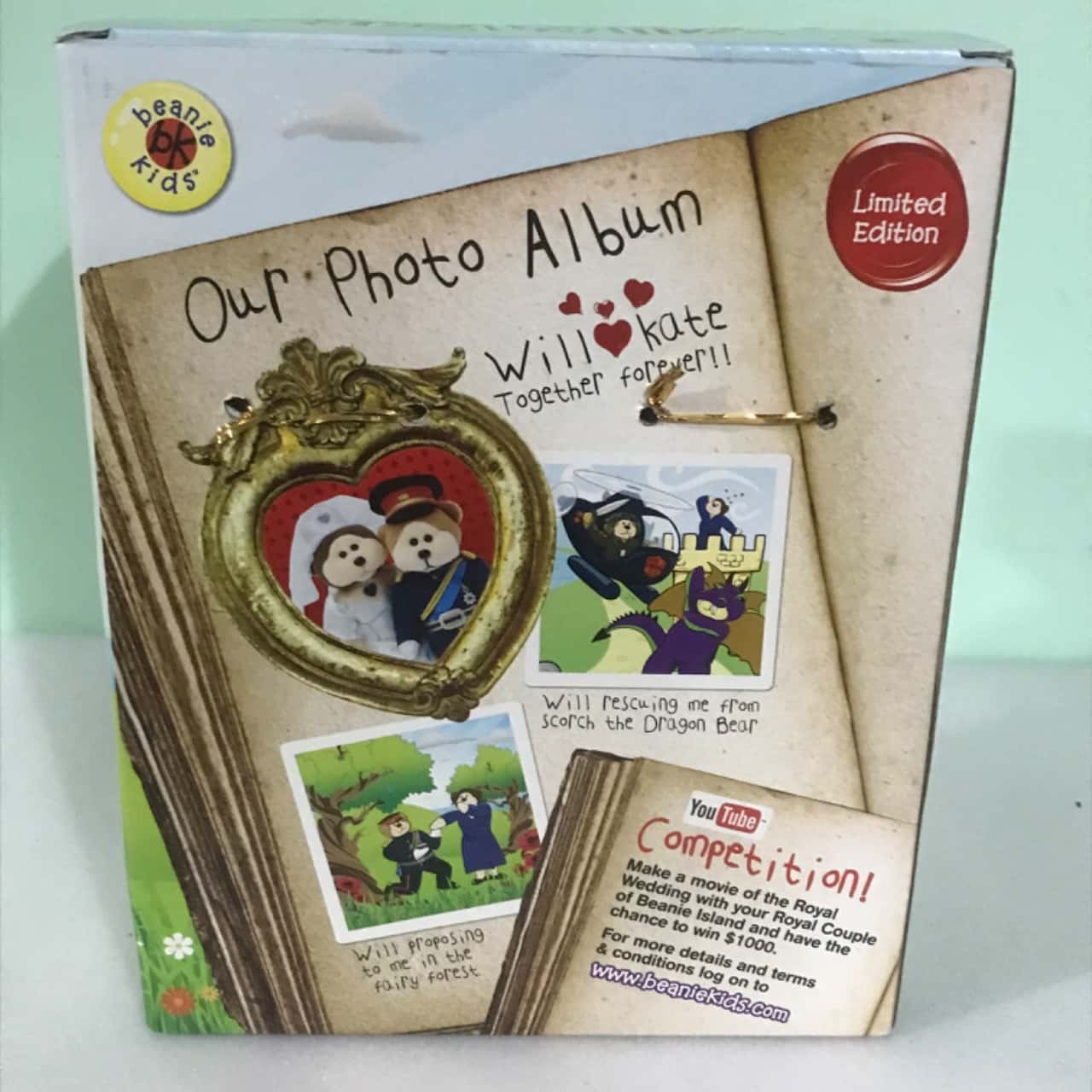 BNIB Beanie Kids The Royal Couple Will & Kate Plush Limited Edition ...