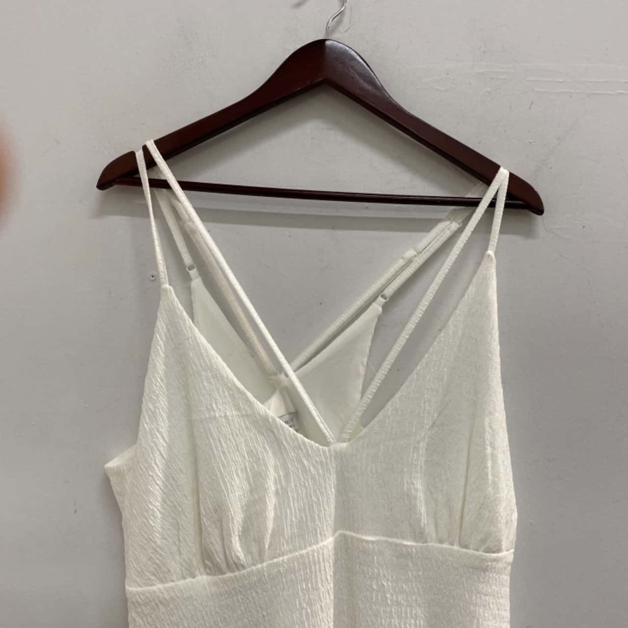 Refinity City Chic Womens Size M Maxi Dress White