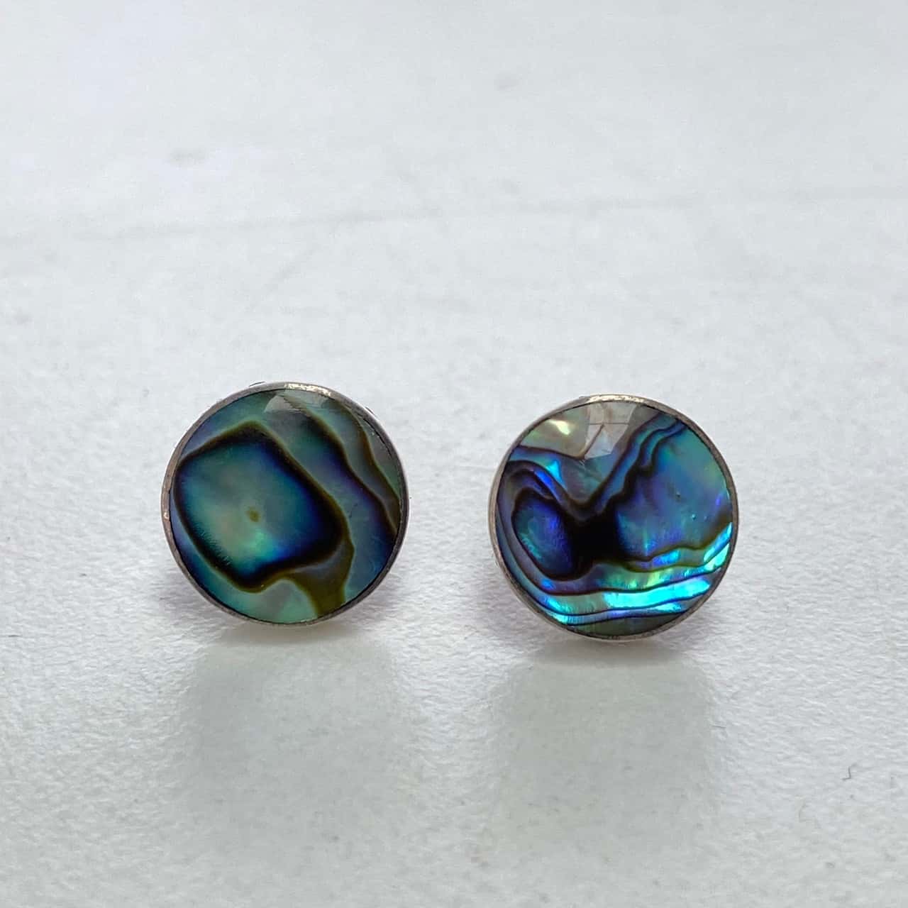 925 Sterling Silver Paua Shell Earrings(s) - Used Very Good | Salvos Stores