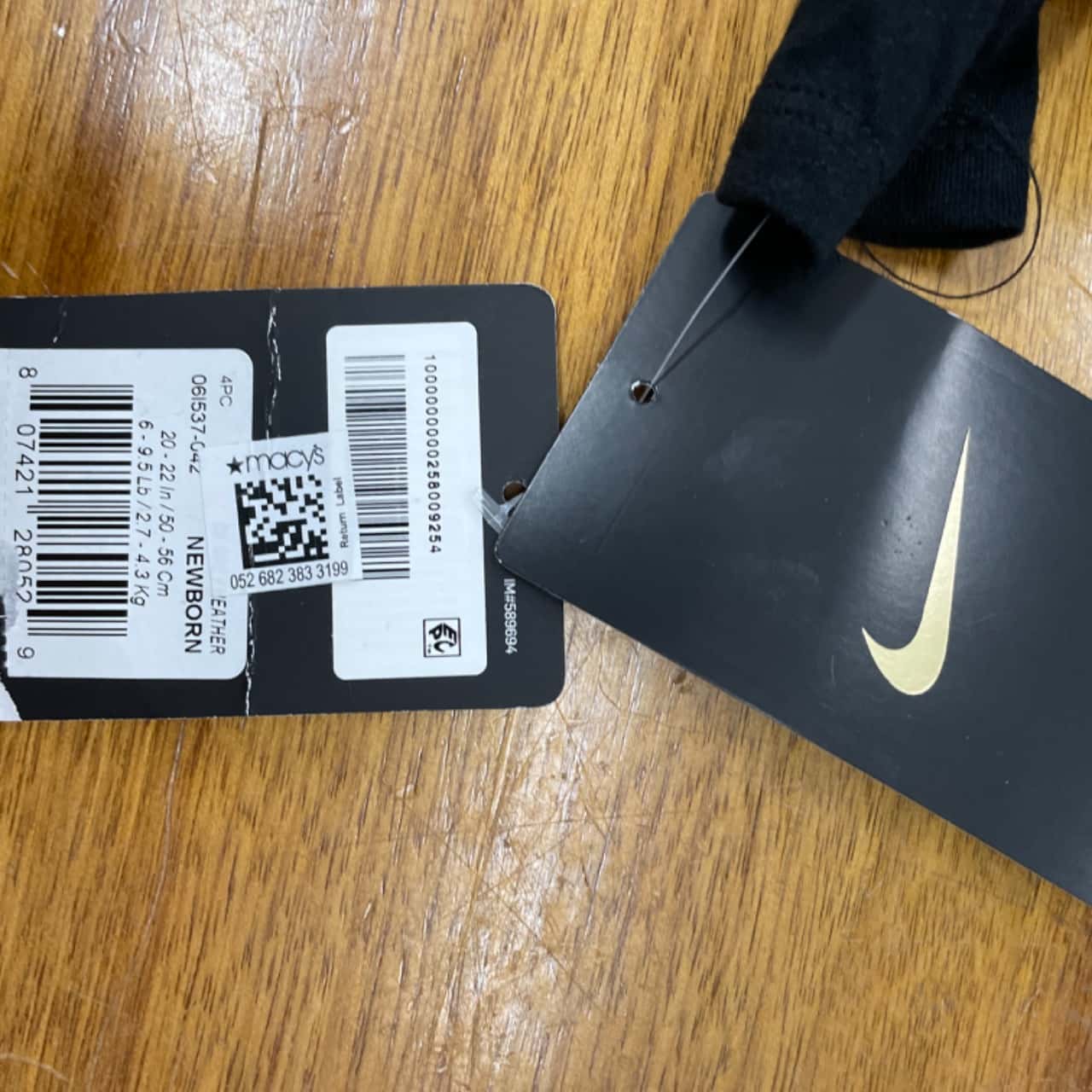 Nike Kids Size 000 Onesie Black (s) - New With Tags | Salvos Stores