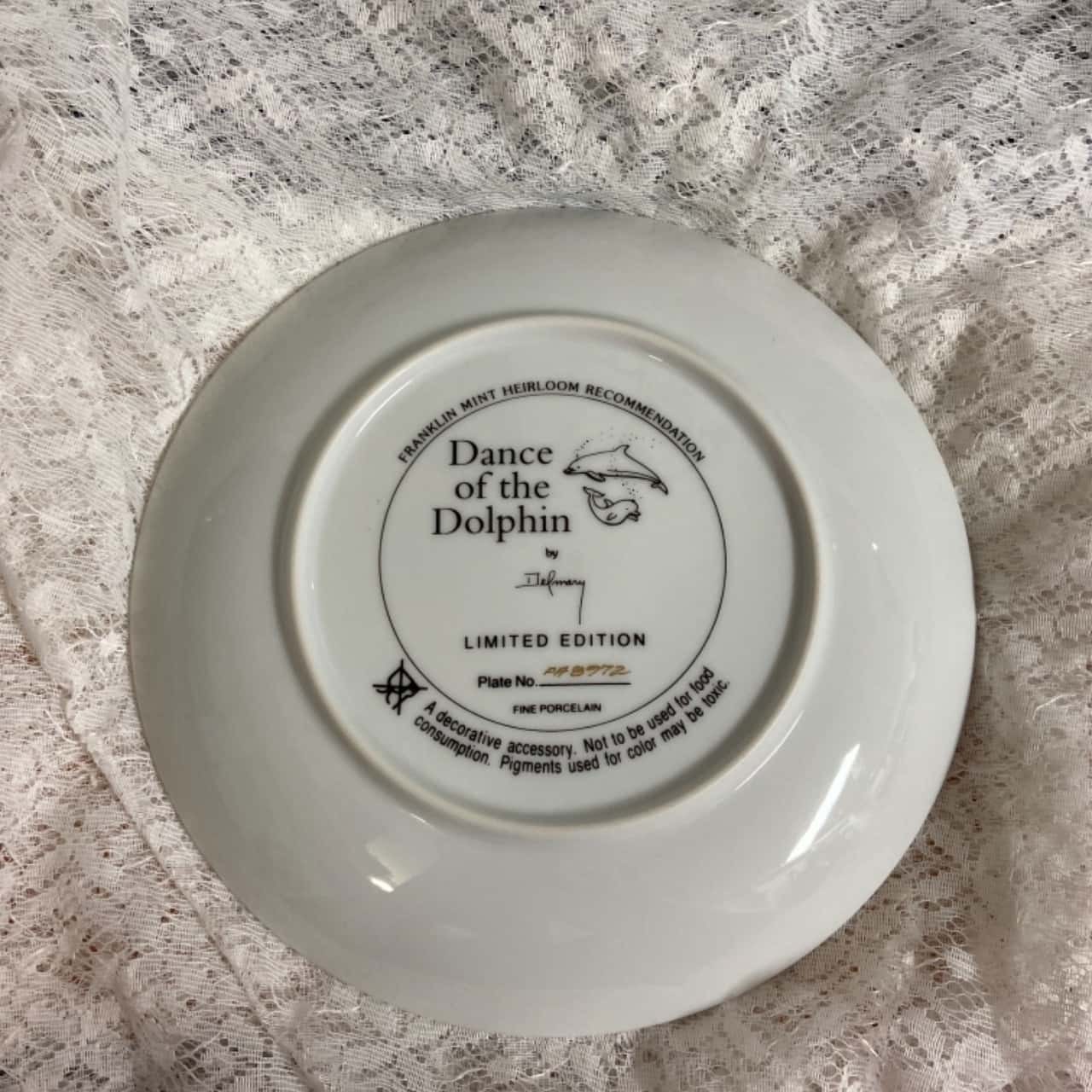 Franklin Mint - Dance of the Dolphin Collector Plate