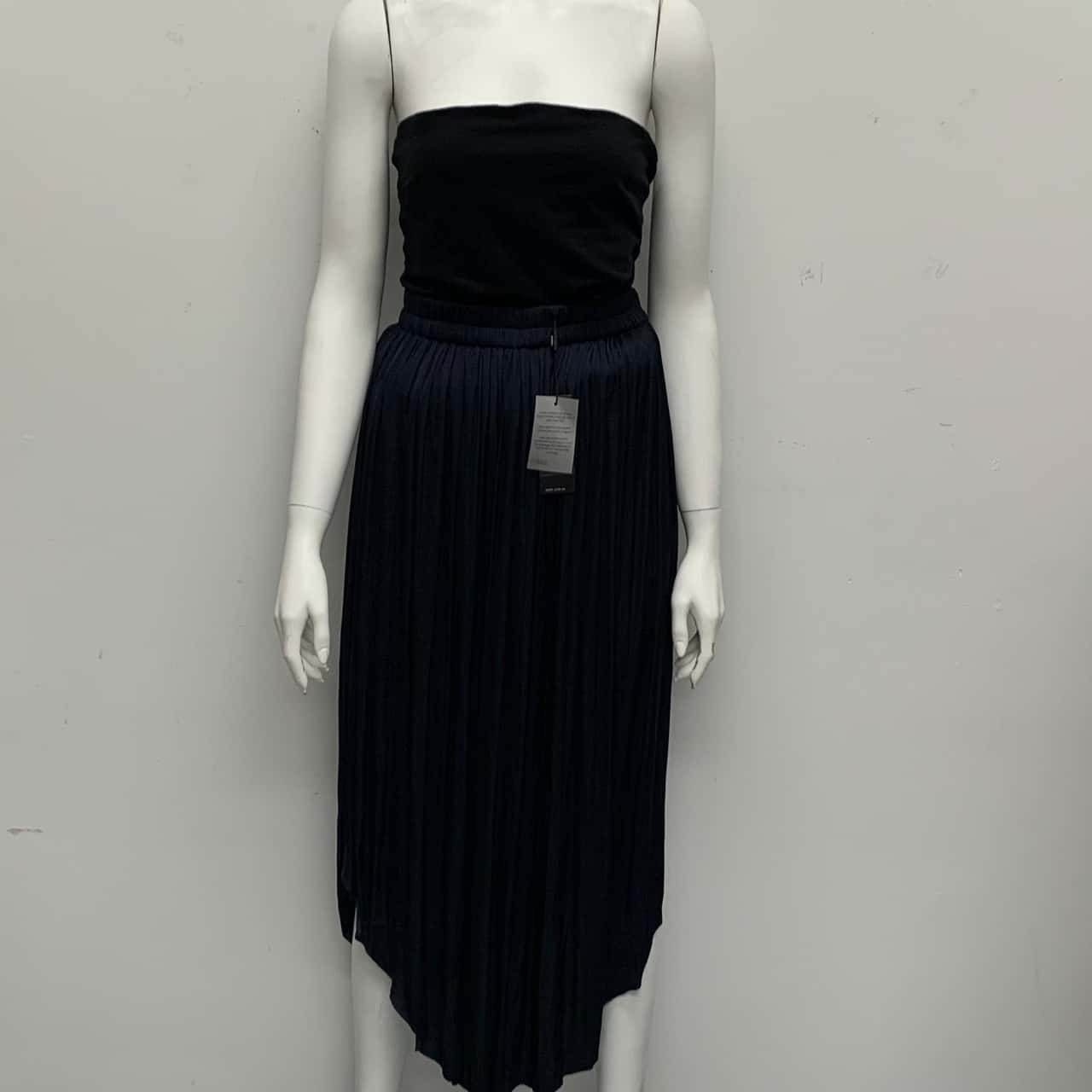 Saba Womens Size 6 Midi Navy Blue skirt