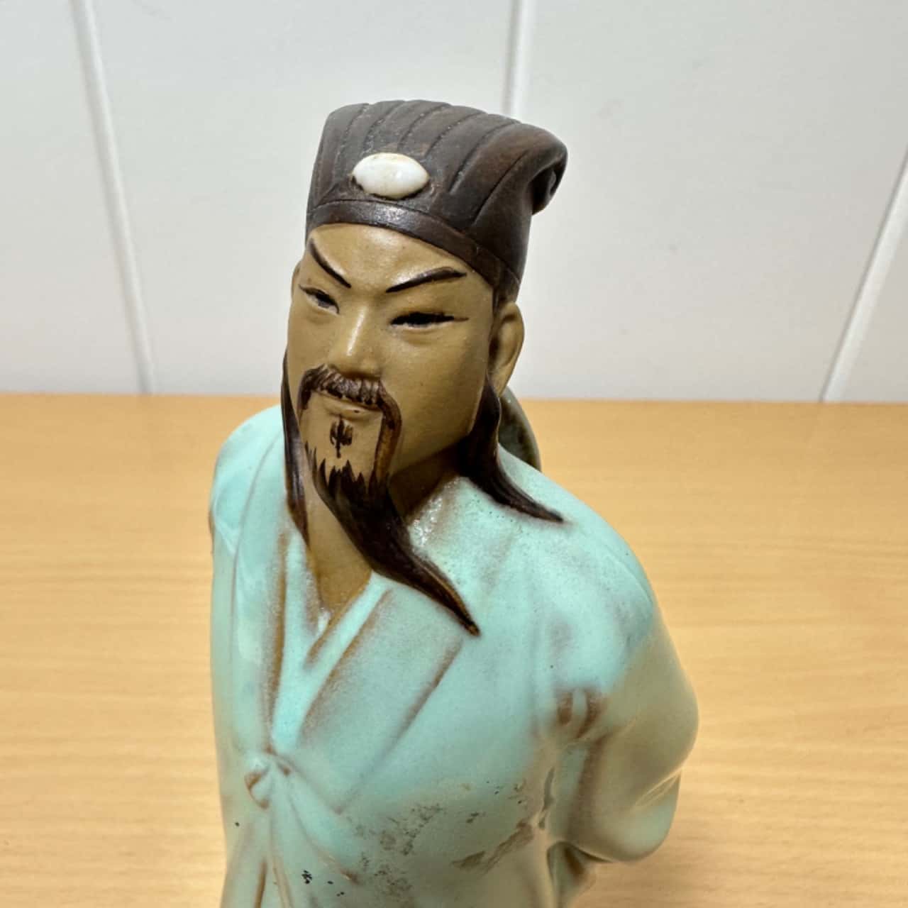 Chinese Zhuhe Liang Green Glaze Ceramic Character(s)