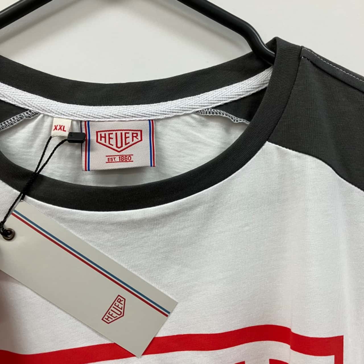 TAG Heuer Mens White & Grey Shirt Size XXL BNWT