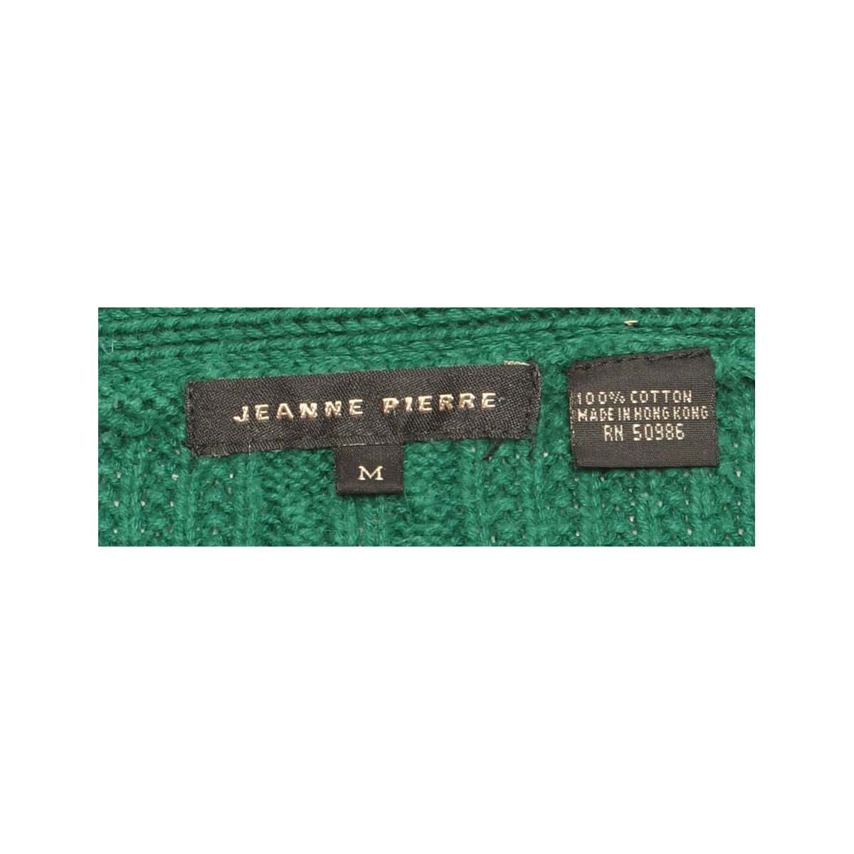Jeanne Pierre Women's Size L Knitted Pullover Green (s)