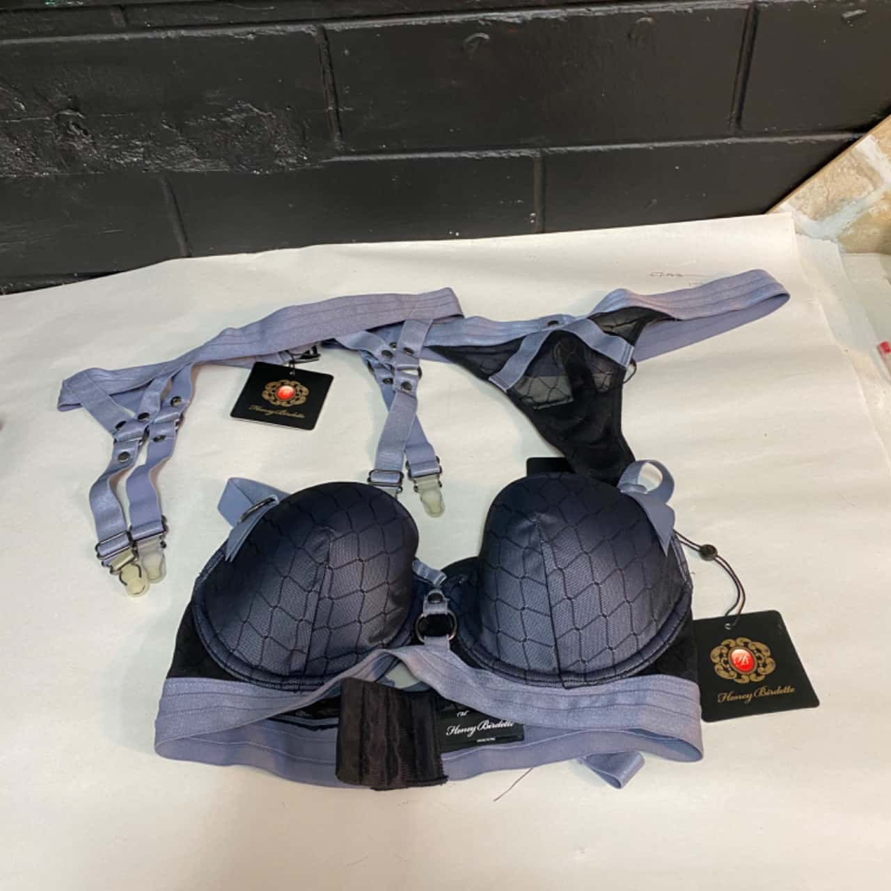 Honey Birdette Womens Bra 10C Size S Grey 3 Piece RRP $219.85(s)