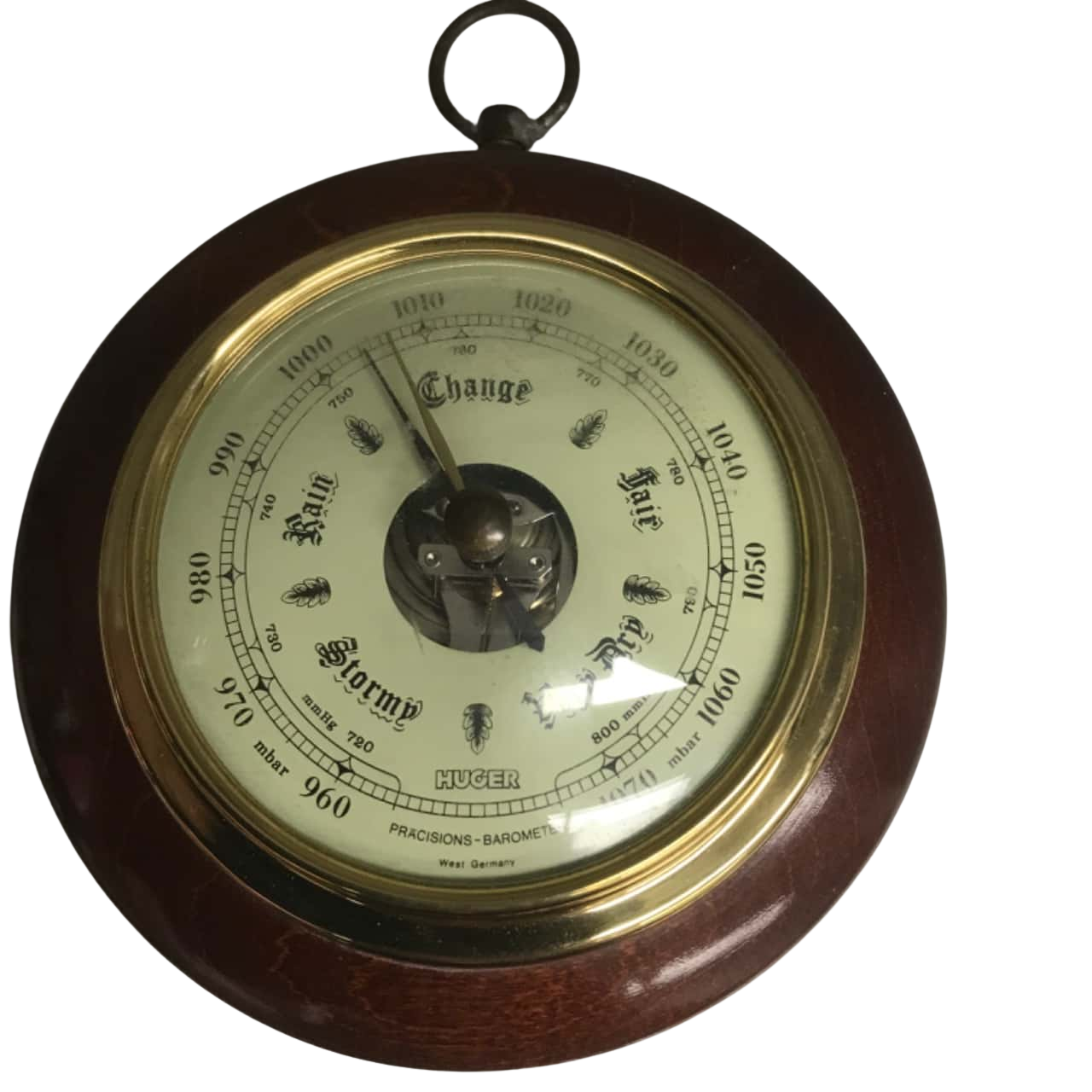 Vintage Huger 10 cm Barometer Made in Germany(s)