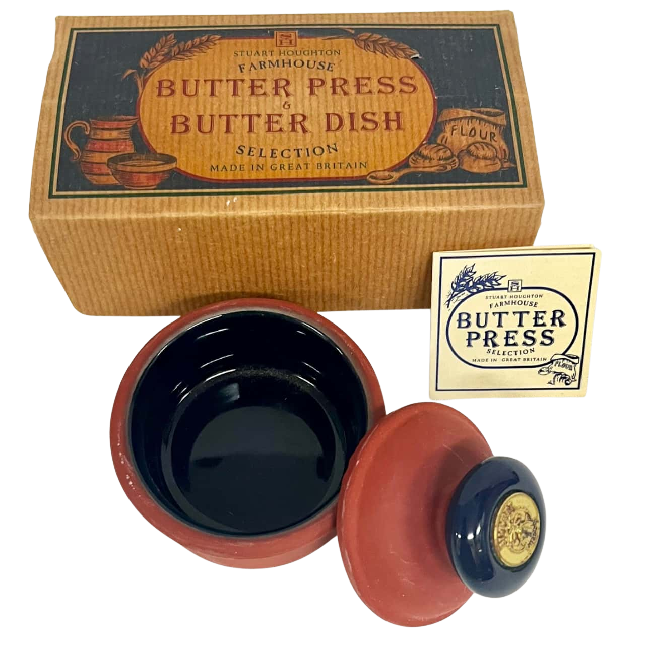 Farmhouse Made in Great Britain Butter Press & Butter Dish (s)