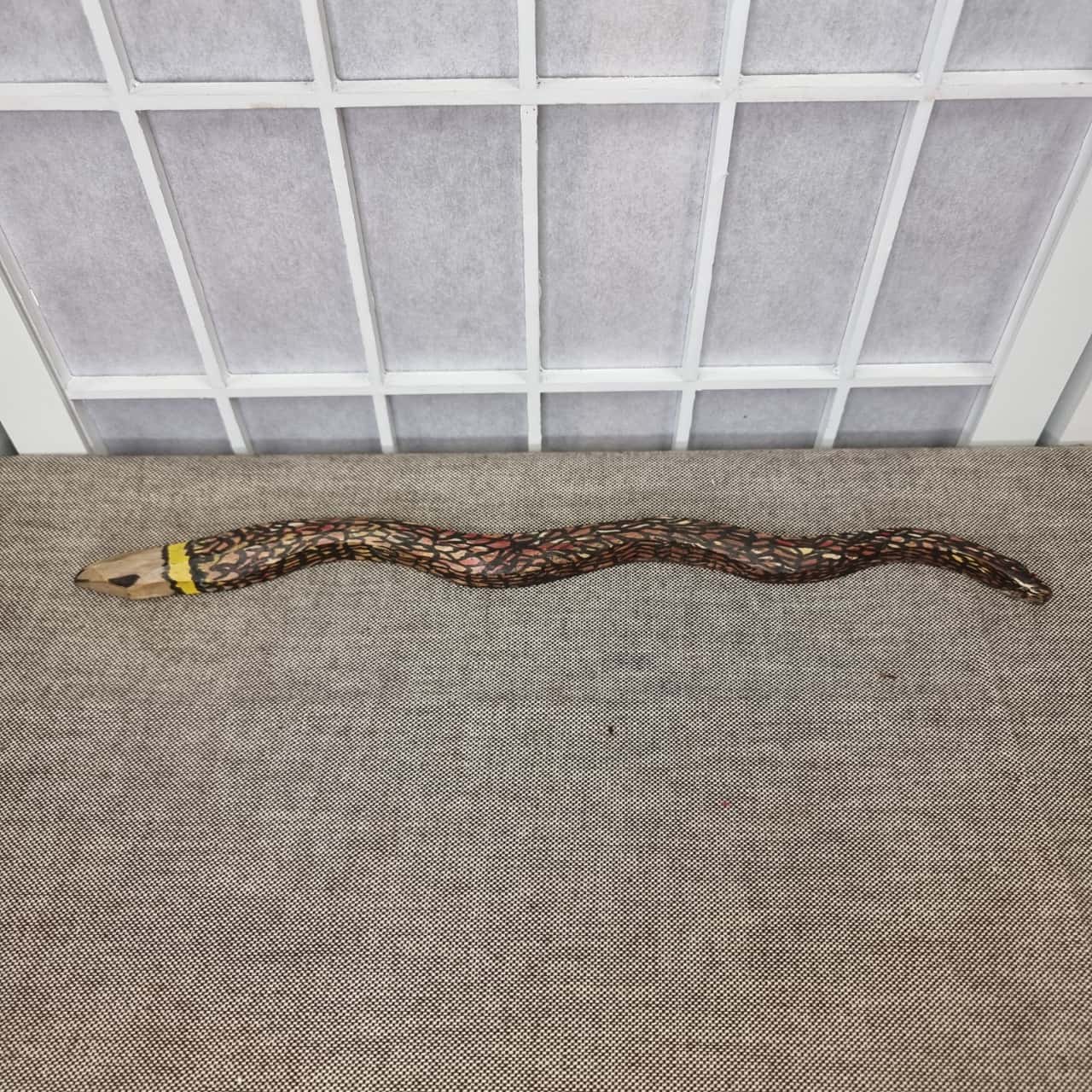 Hand Carved & Painted Wood Snake(s)
