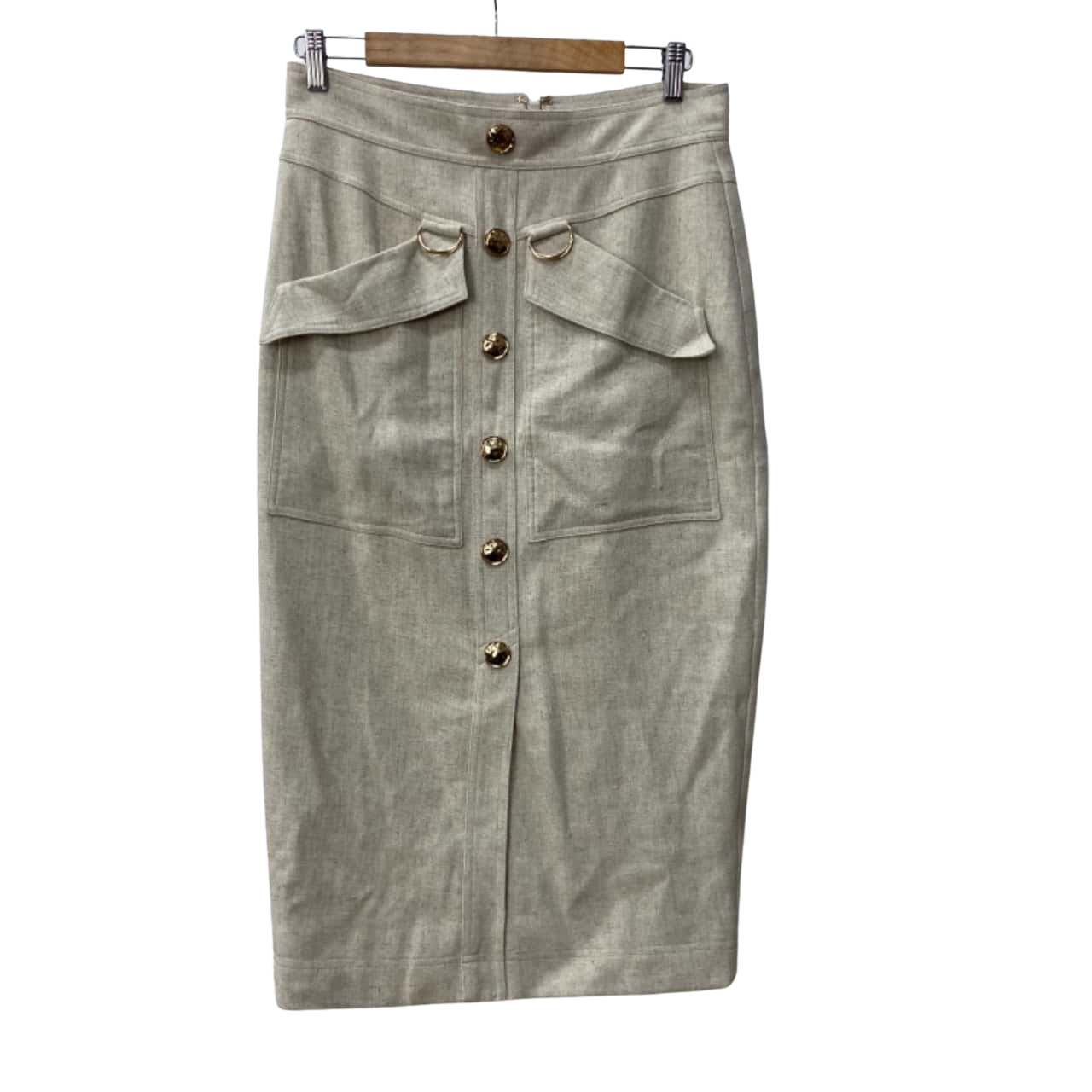BNWT Sheike Womens Size 12 Bethany Skirt Beige (s)
