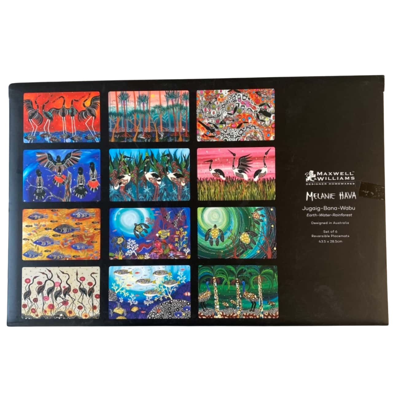 Maxwell & Williams Melanie Hava Set of 6 Reversible Placemats - New In ...