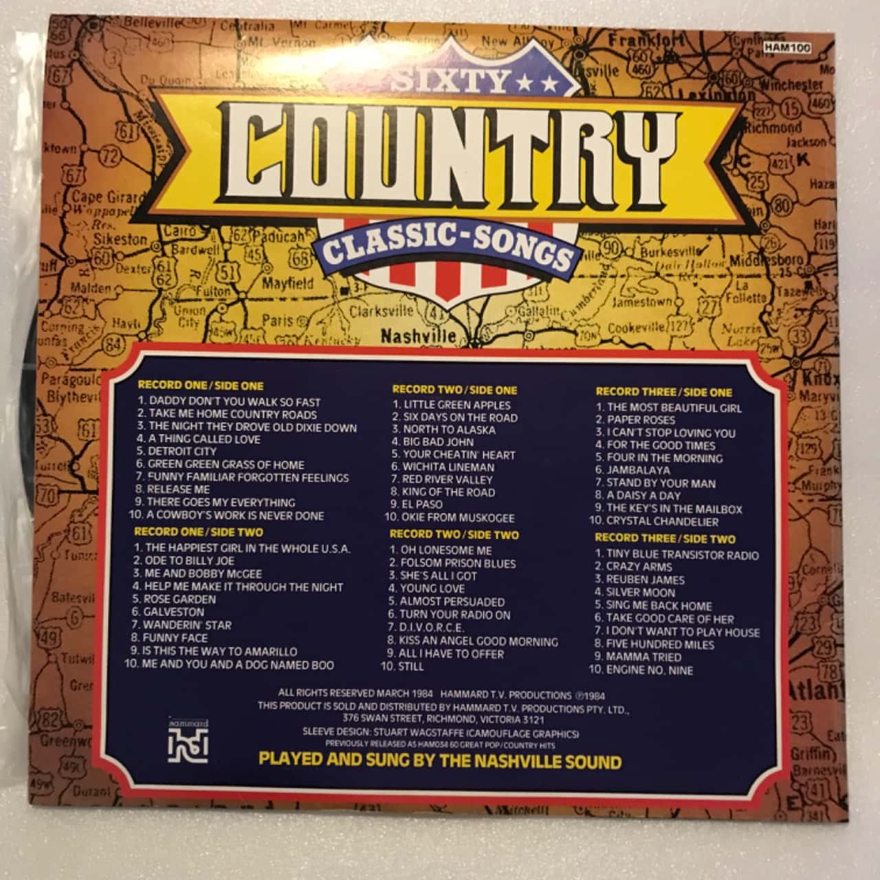 Sixty 12” Vinyl Country Classic Songs Special Deluxe 3 Record Set Vinyl ...
