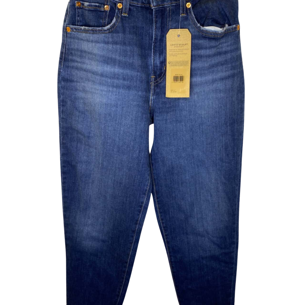 Levis Womens Size 26 High-Waisted Boyfriend Jeans Blue