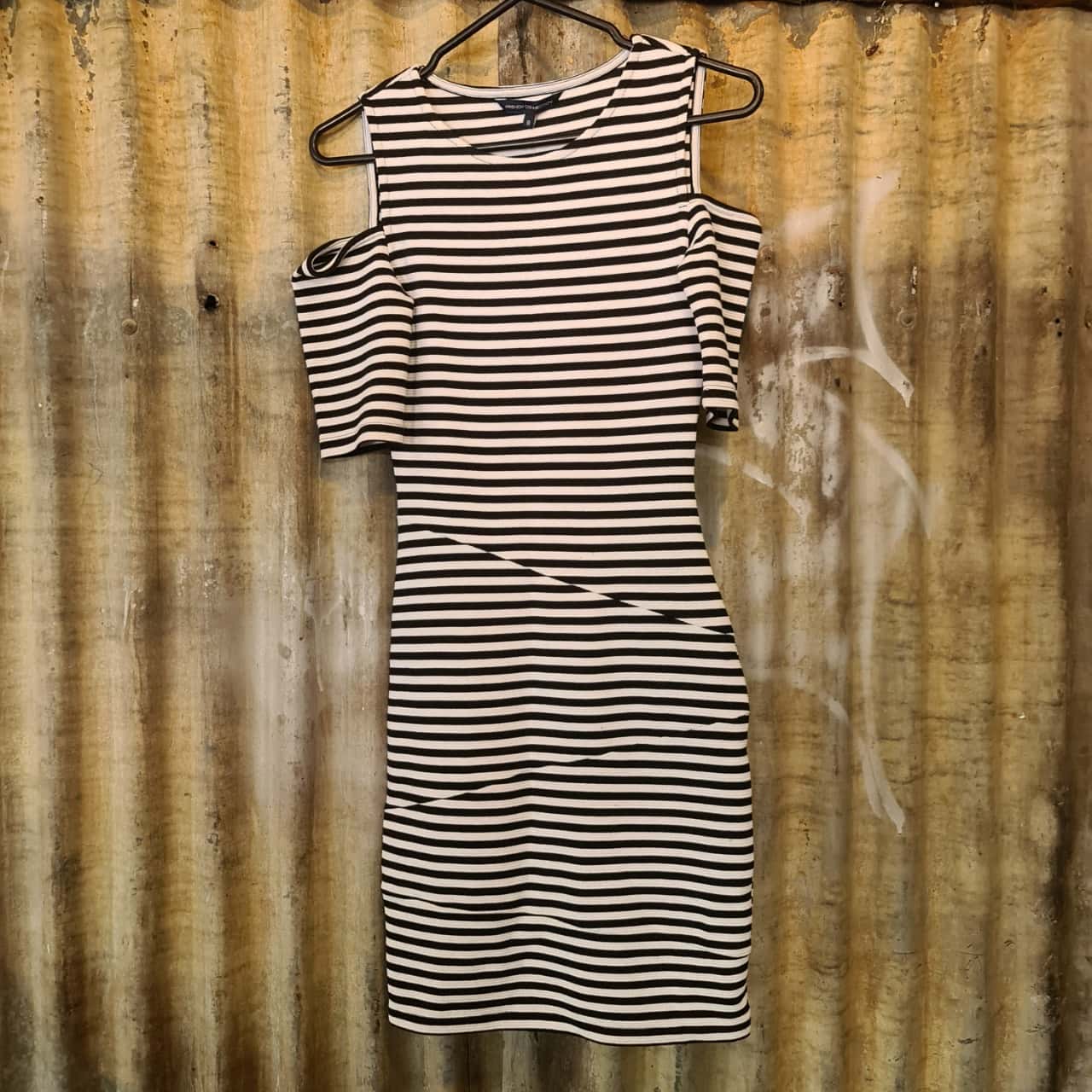 French Connection Dress Womens Size 8 Black / White