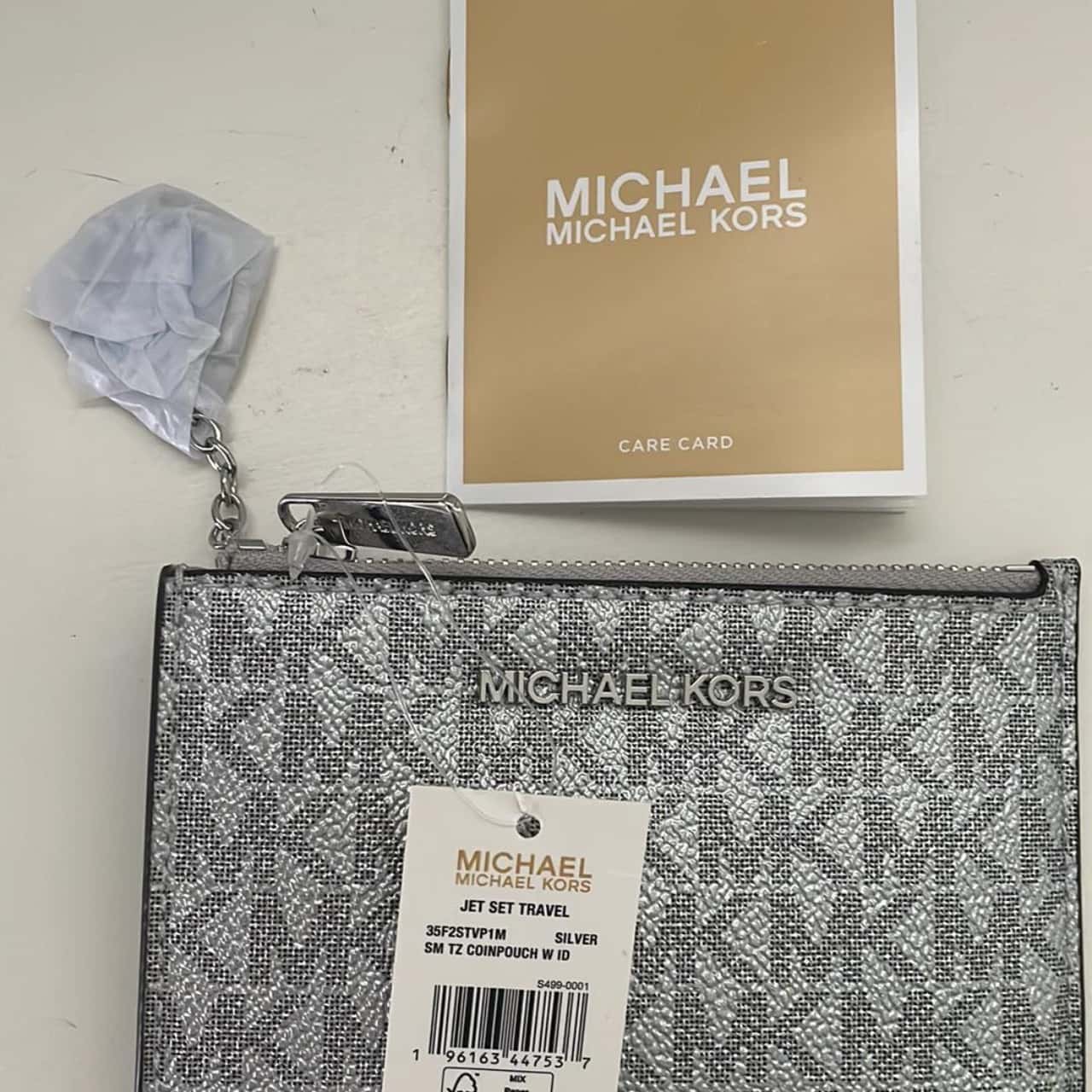 MICHAEL KORS Coin Pouch Womens Silver (s)