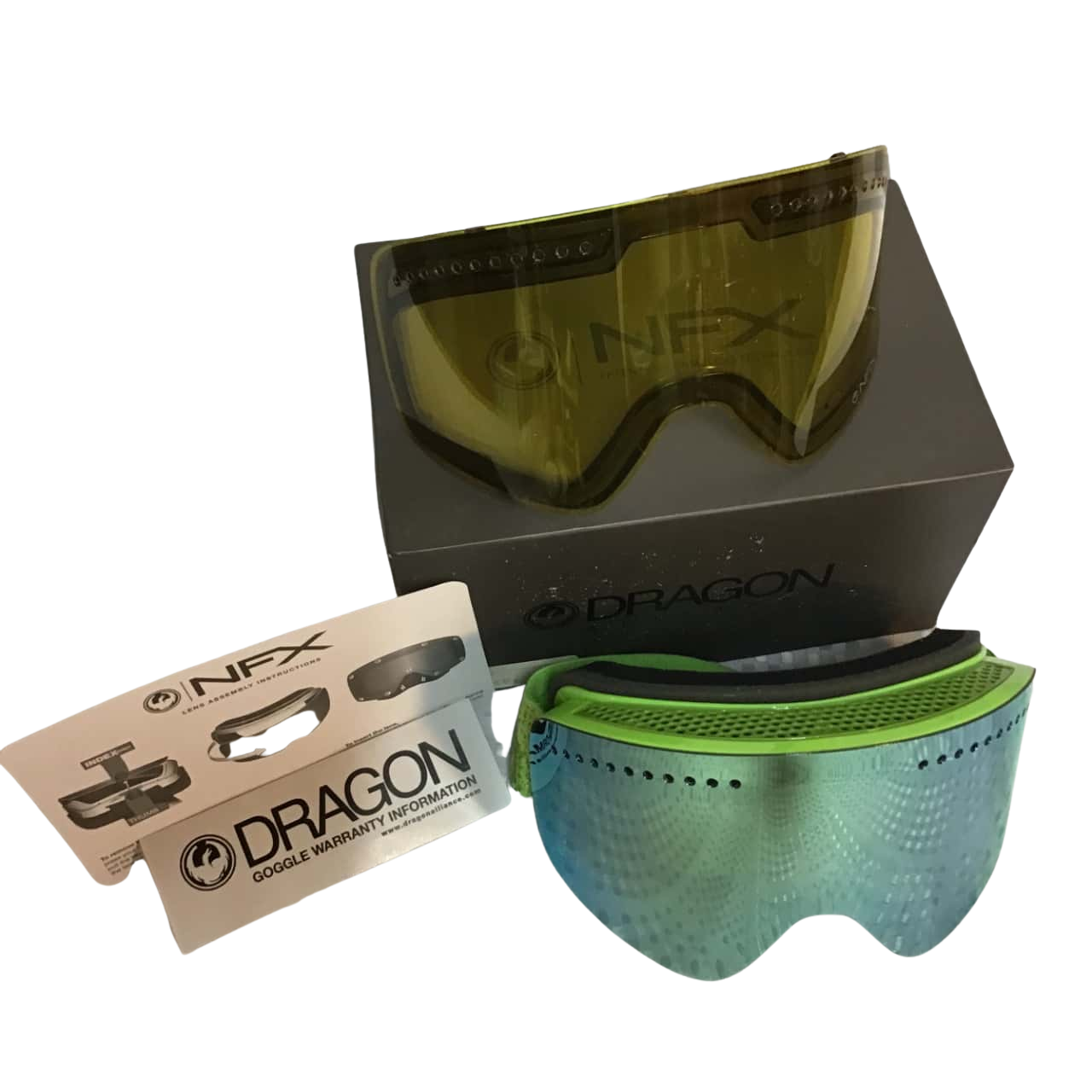 Dragon Goggle NFX Unisex Gold / Green / Yellow Goggles