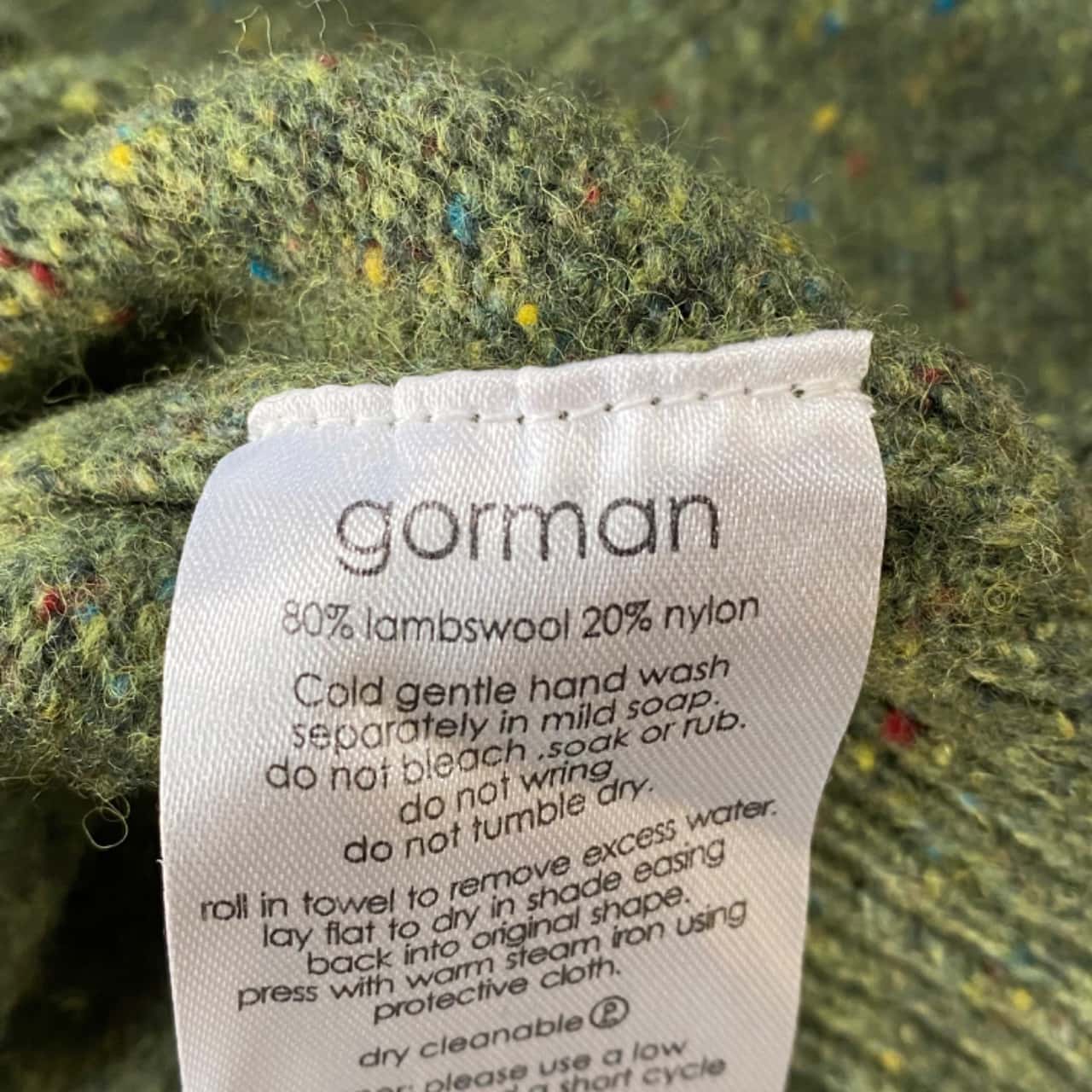 Gorman Mottled Green Knit Jumper Size S(s)